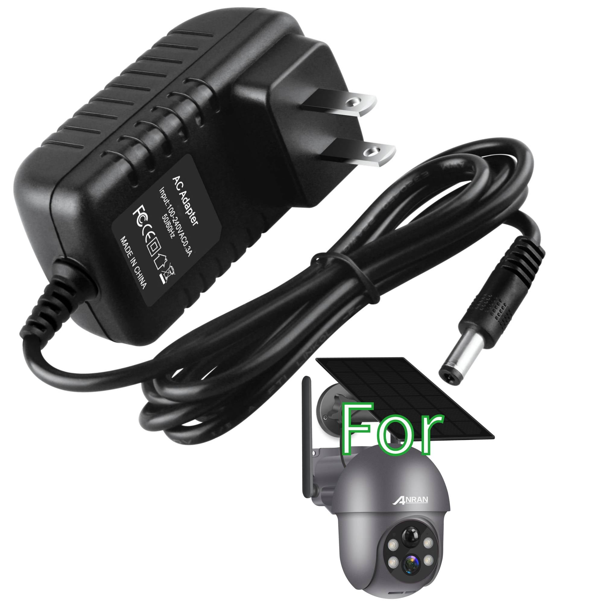 K-MAINS US AC/DC Power Supply Adapter Compatible With Anran 720P IR Cut ...