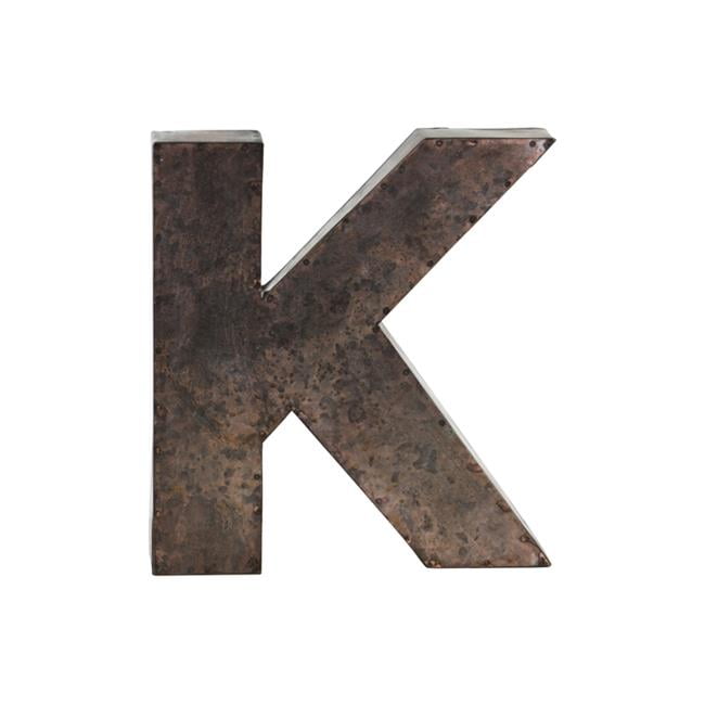 Urban Trends Collection 37504 Metal Alphabet Wall Decor Letter K ...