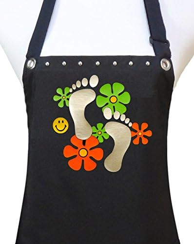 K-Musculo Trendy Salon Aprons Manicure Pedicure Nail Tech Apron, Groovy ...