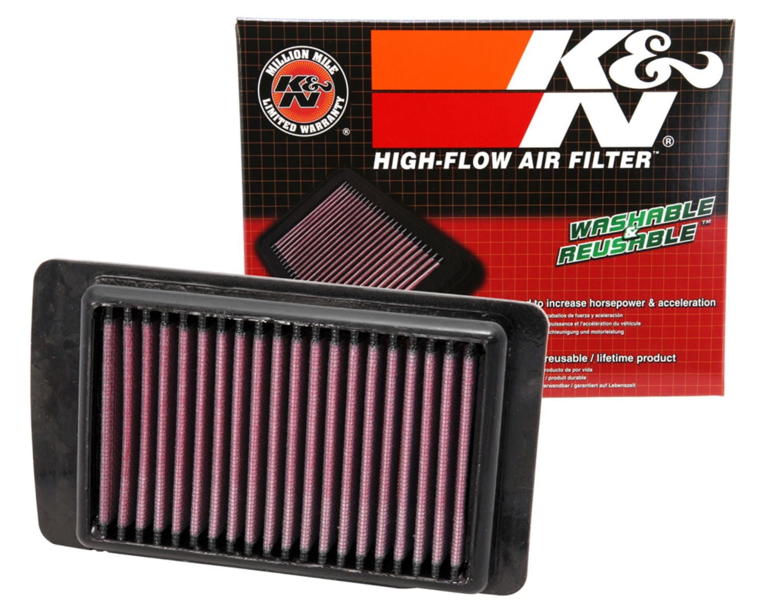 K&N High-Flow Performance Air Filter (PL-1608) - Walmart.com