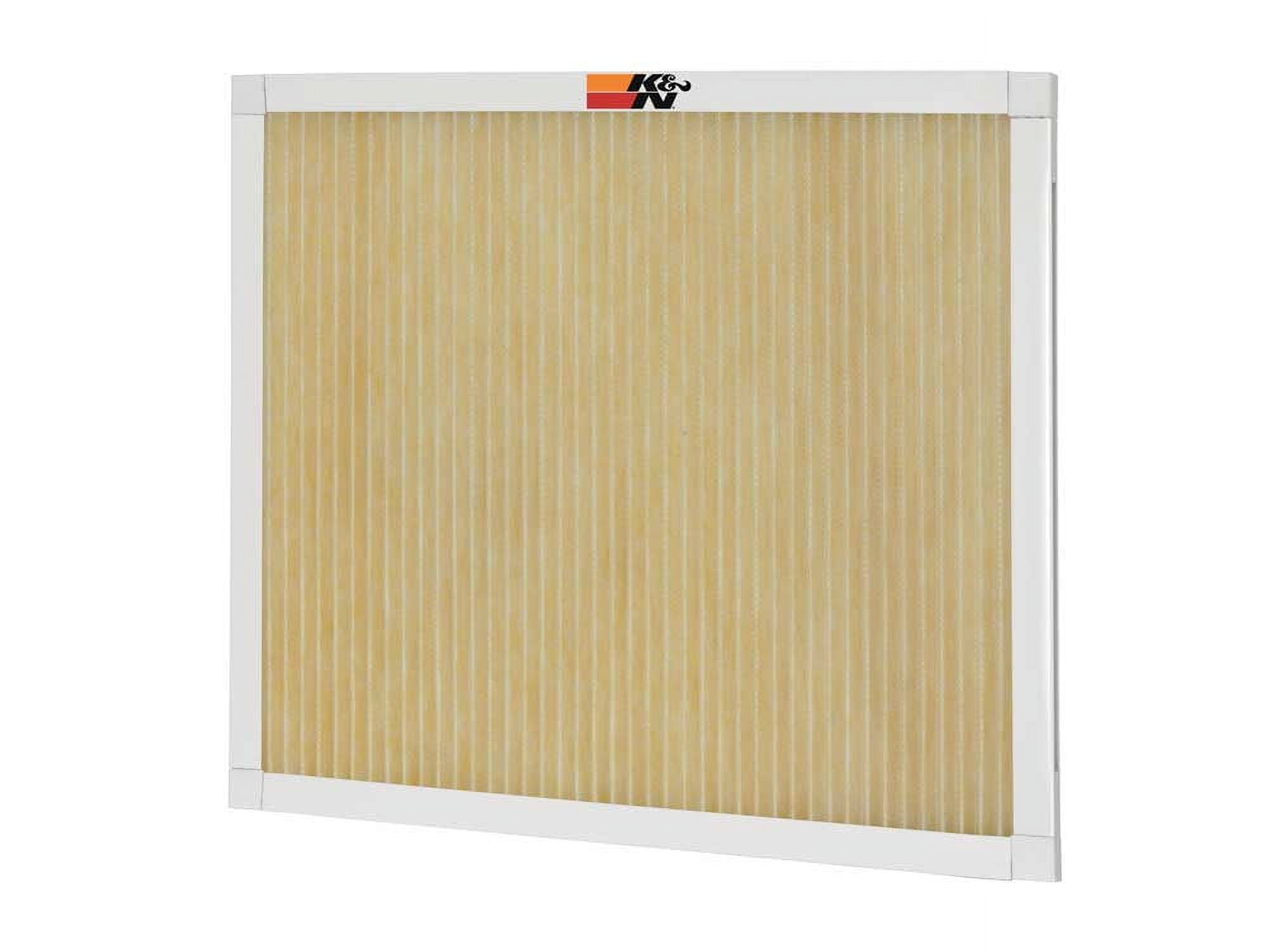 K&N 24x24x1 HVAC Filter; Washable, Reusable, Merv 11; Filters Allergens ...