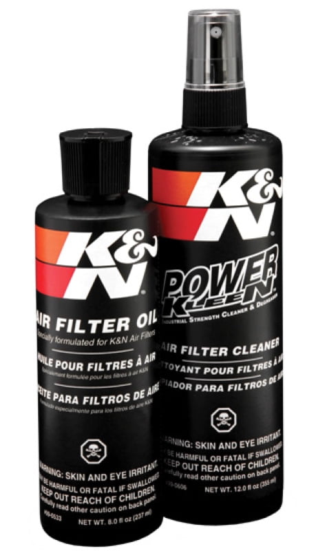 K&N Air Filter Cleaning Kit: Aerosol Filter Cleaner and Oil Kit ...