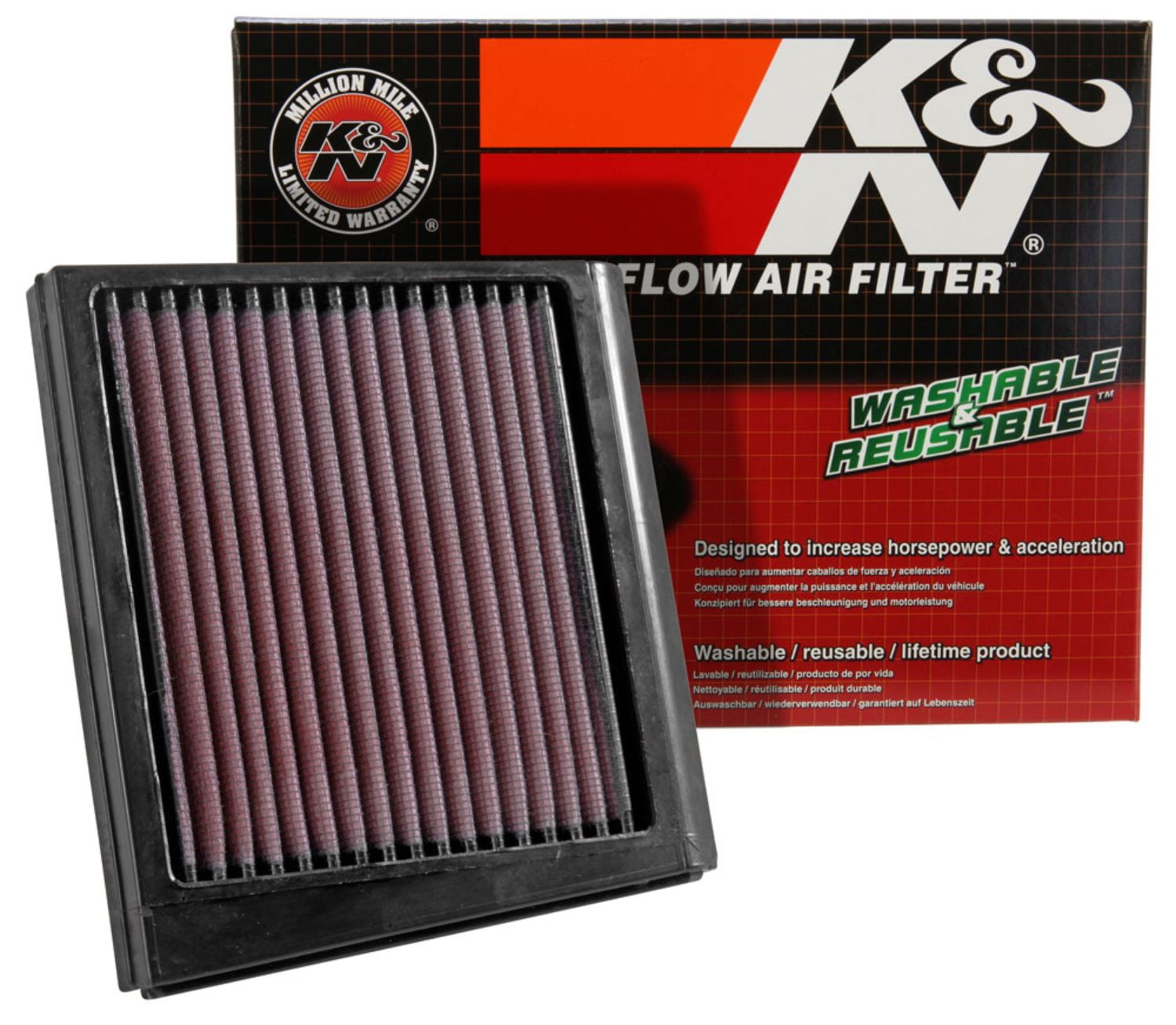 K&N Engine Air Filter: High Performance, Premium, Powersport Air Filter ...