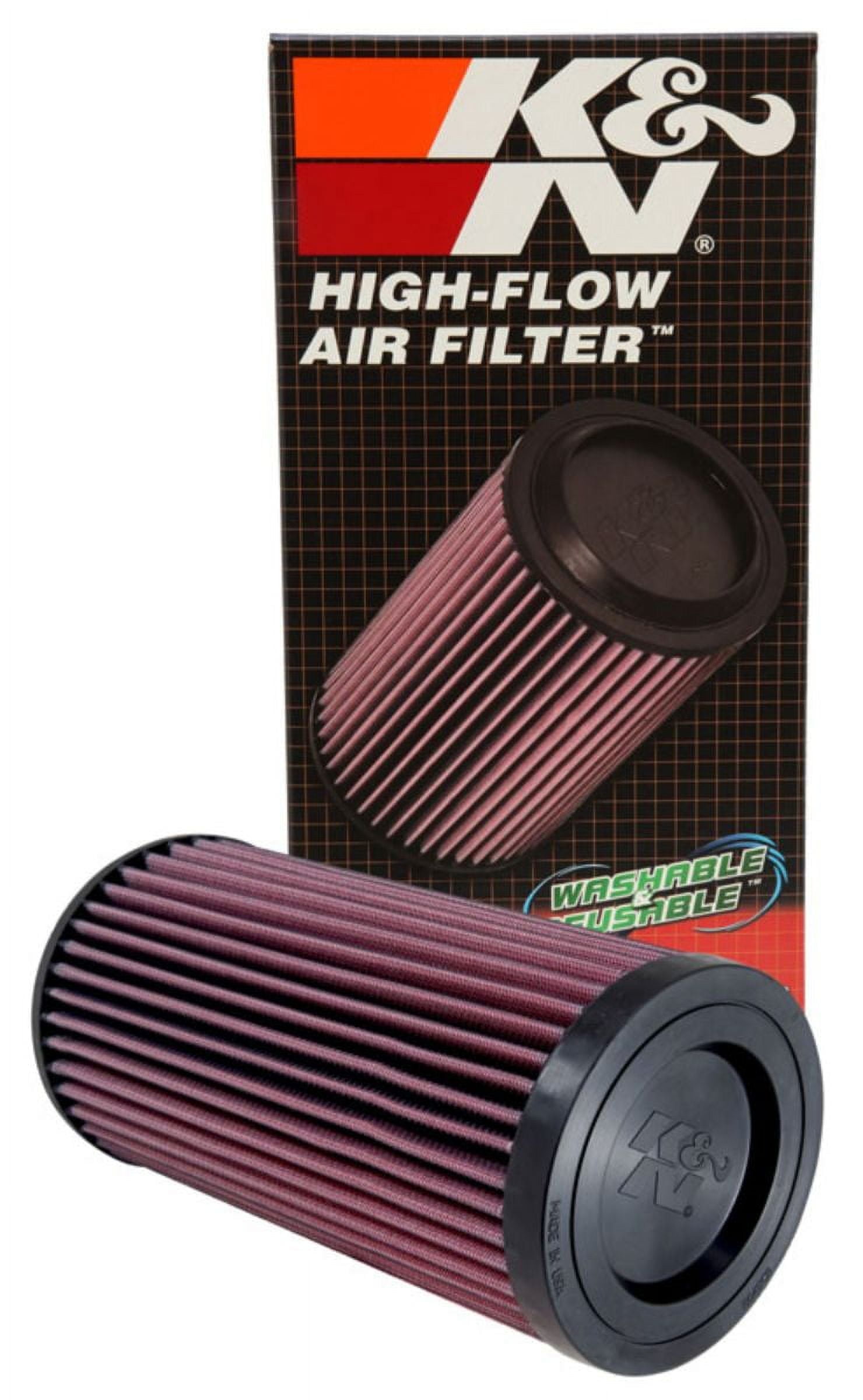 K&N Performance Powersports High-Flow Engine Air Filter: Washable ...