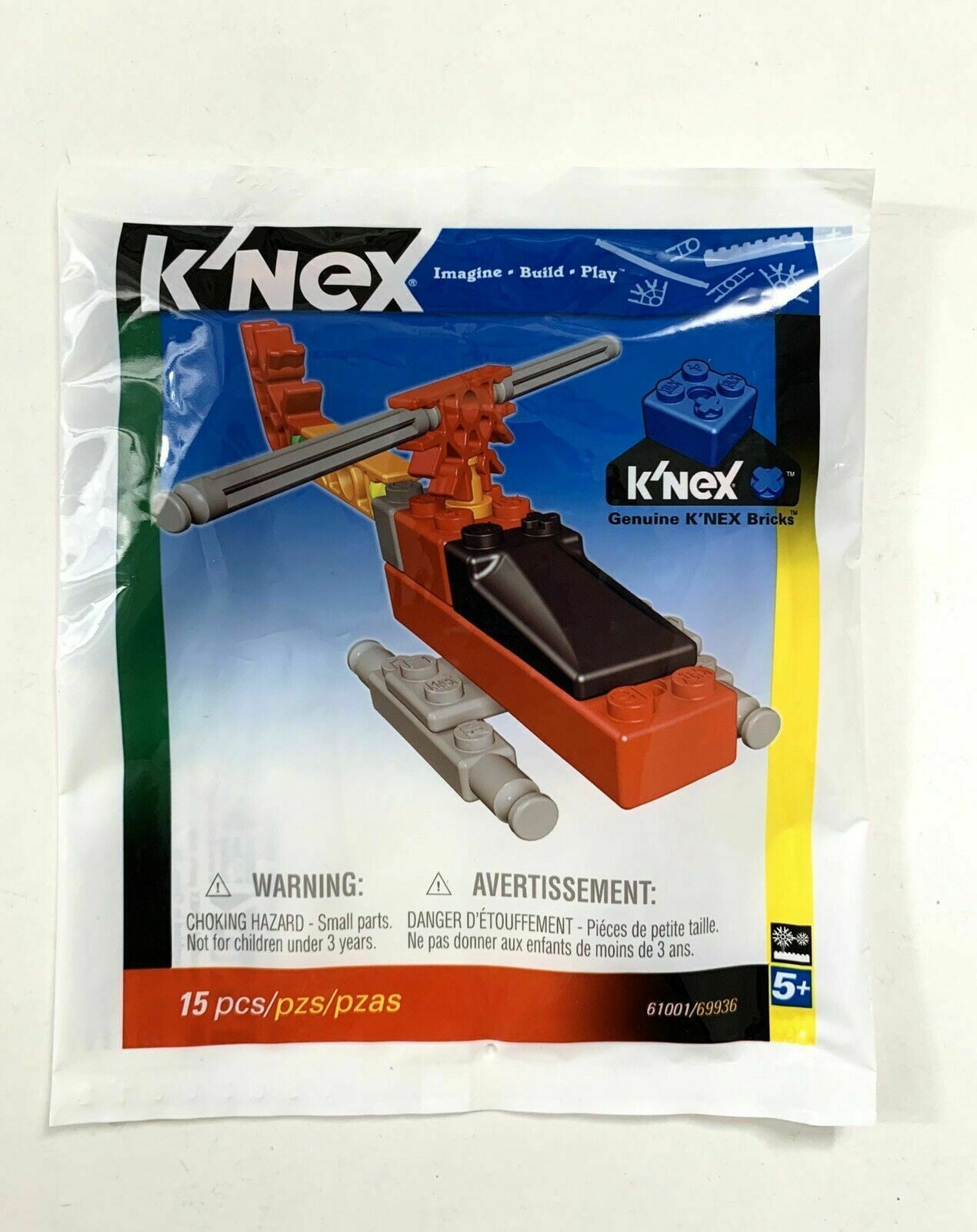 K'NEX Helicopter STEM Intro Building Set 15 PCS, Buildable Kids Block ...