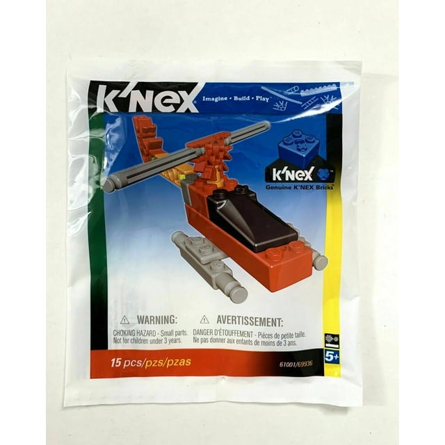 K'NEX Helicopter STEM Intro Building Set 15 PCS, Buildable Kids Block ...