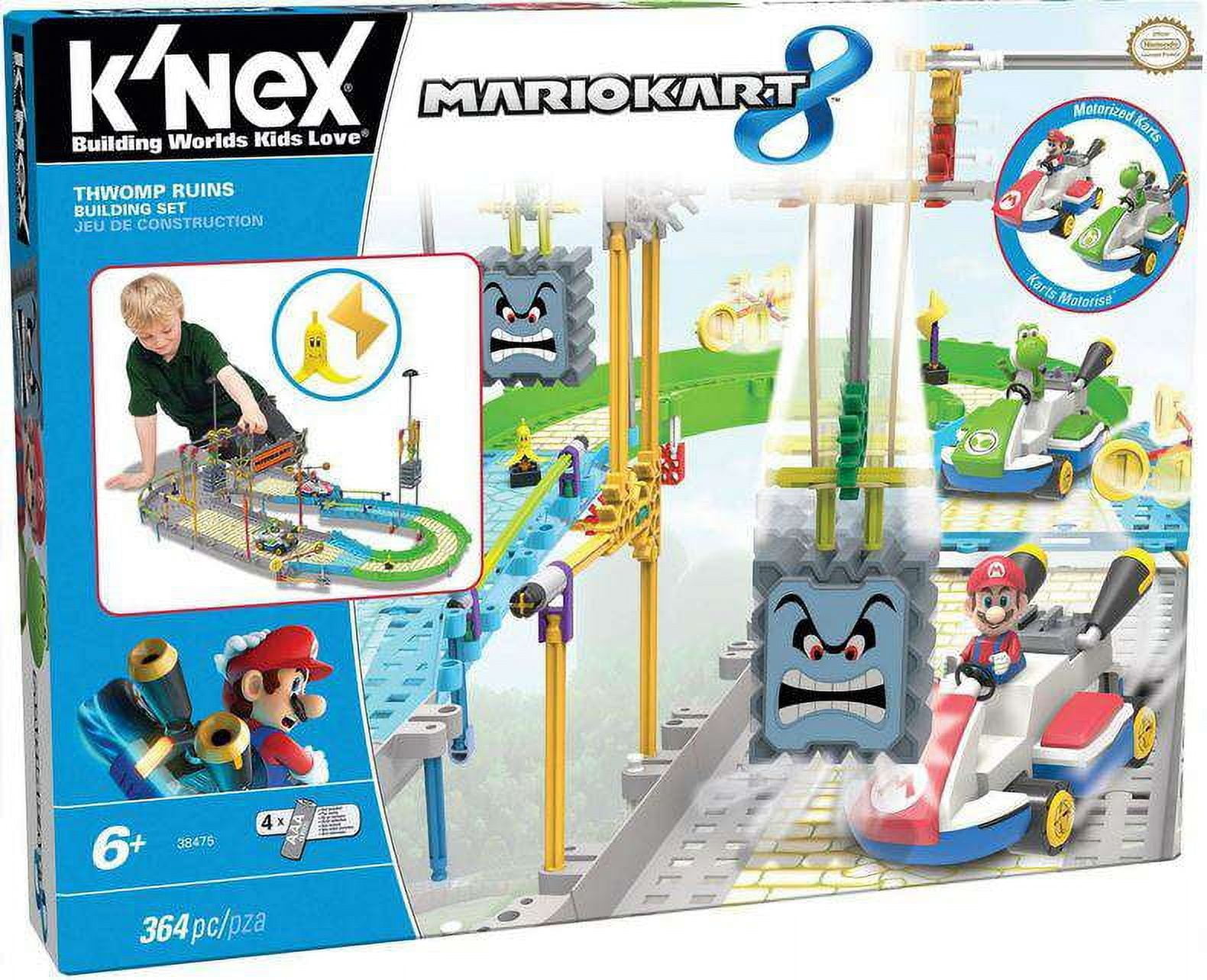 K'NEX Super Mario Mario Kart 8 Thwomp Ruins Set #38475 - Walmart.com