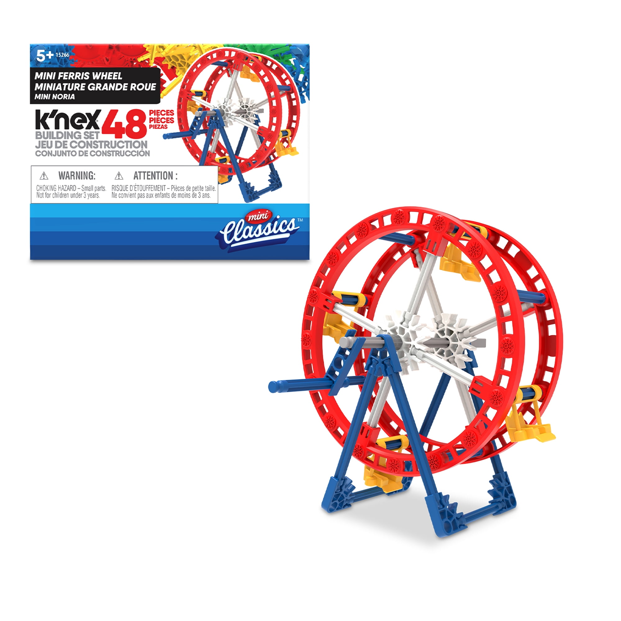 K'NEX Mini Classics Ferris Wheel, 48 pieces, Great for Ages 5 Years and ...