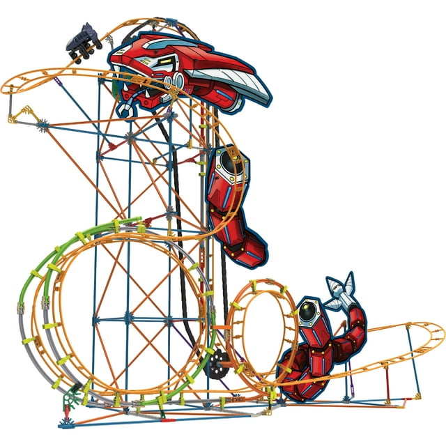 Free Shipping! K'NEX Thrill Rides Mecha Strike Roller Coaster Building ...