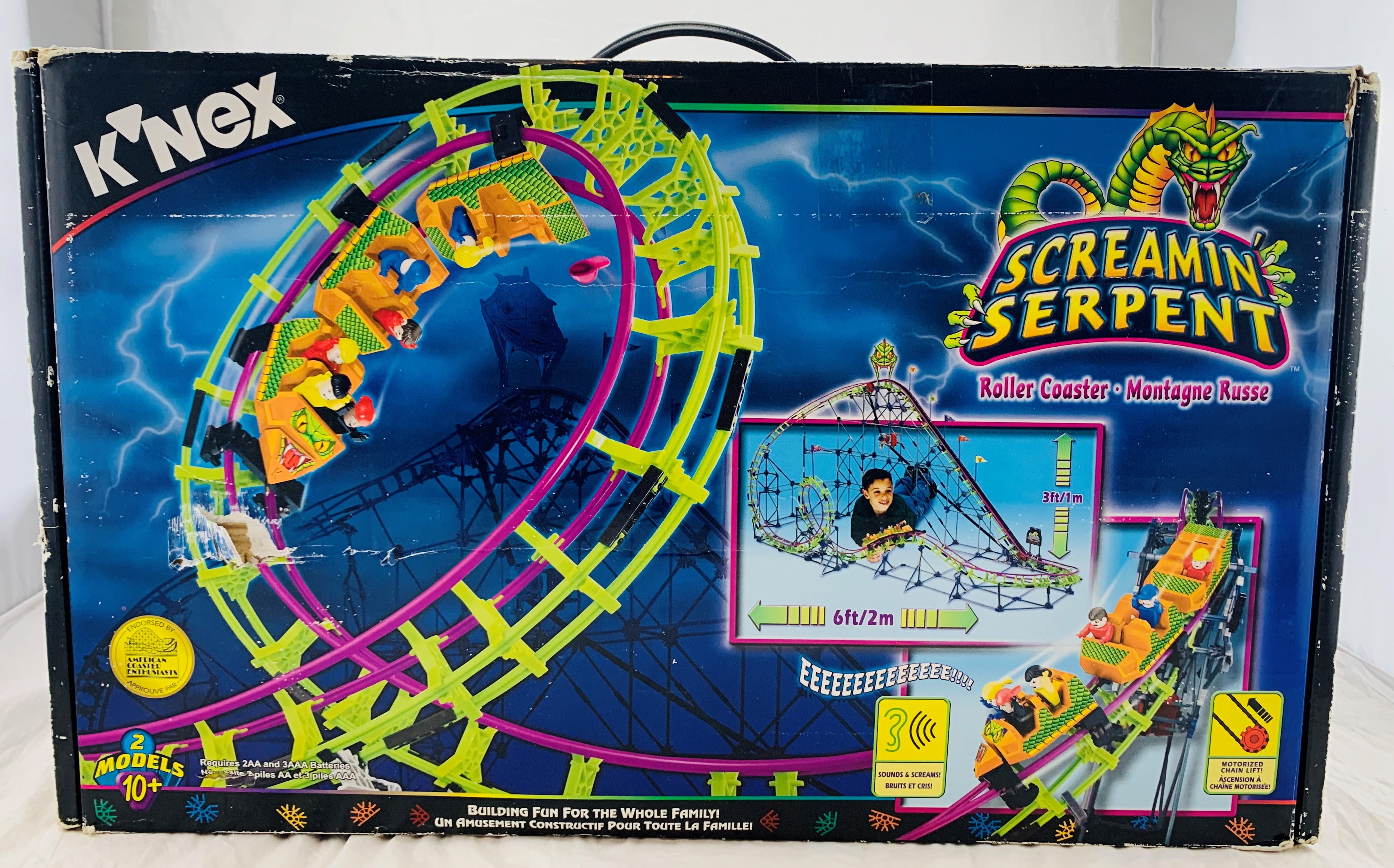 K'Nex Screamin' Serpent Roller Coaster Great Condition - Walmart.com