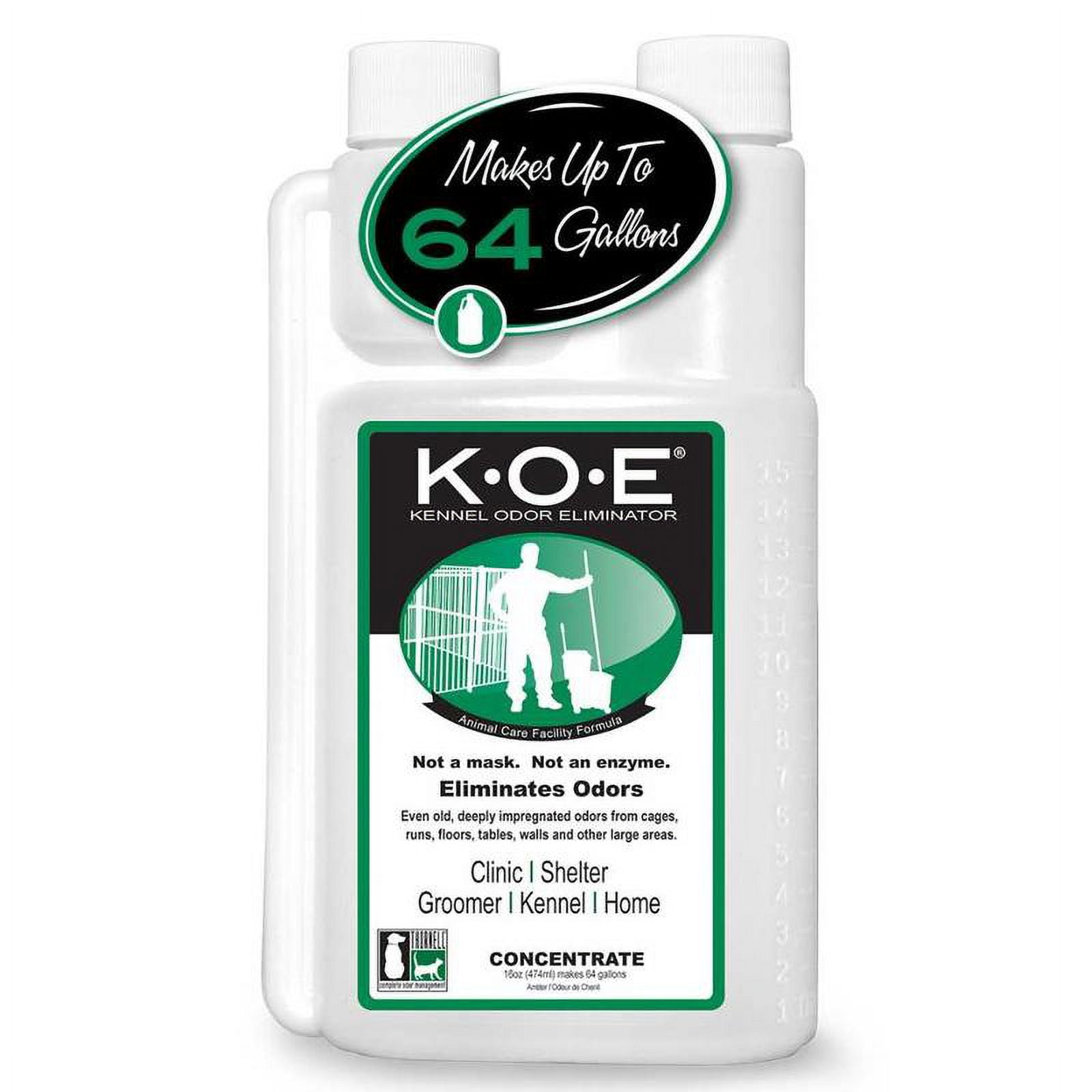 K.O.E. 16oz Concentrate - Kennel Odor Eliminator - Non-Enzymatic ...