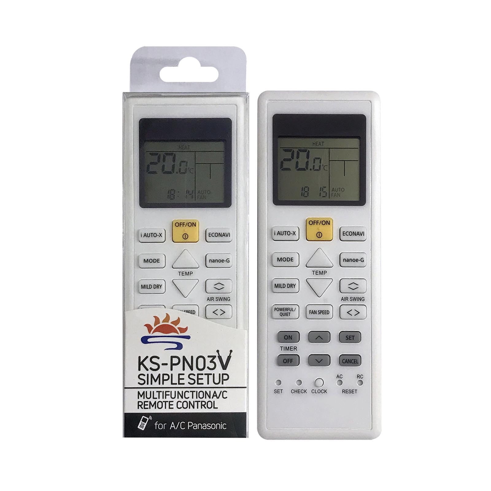 K PN1122 Universal Remote Control for All National AIR Conditioner ...
