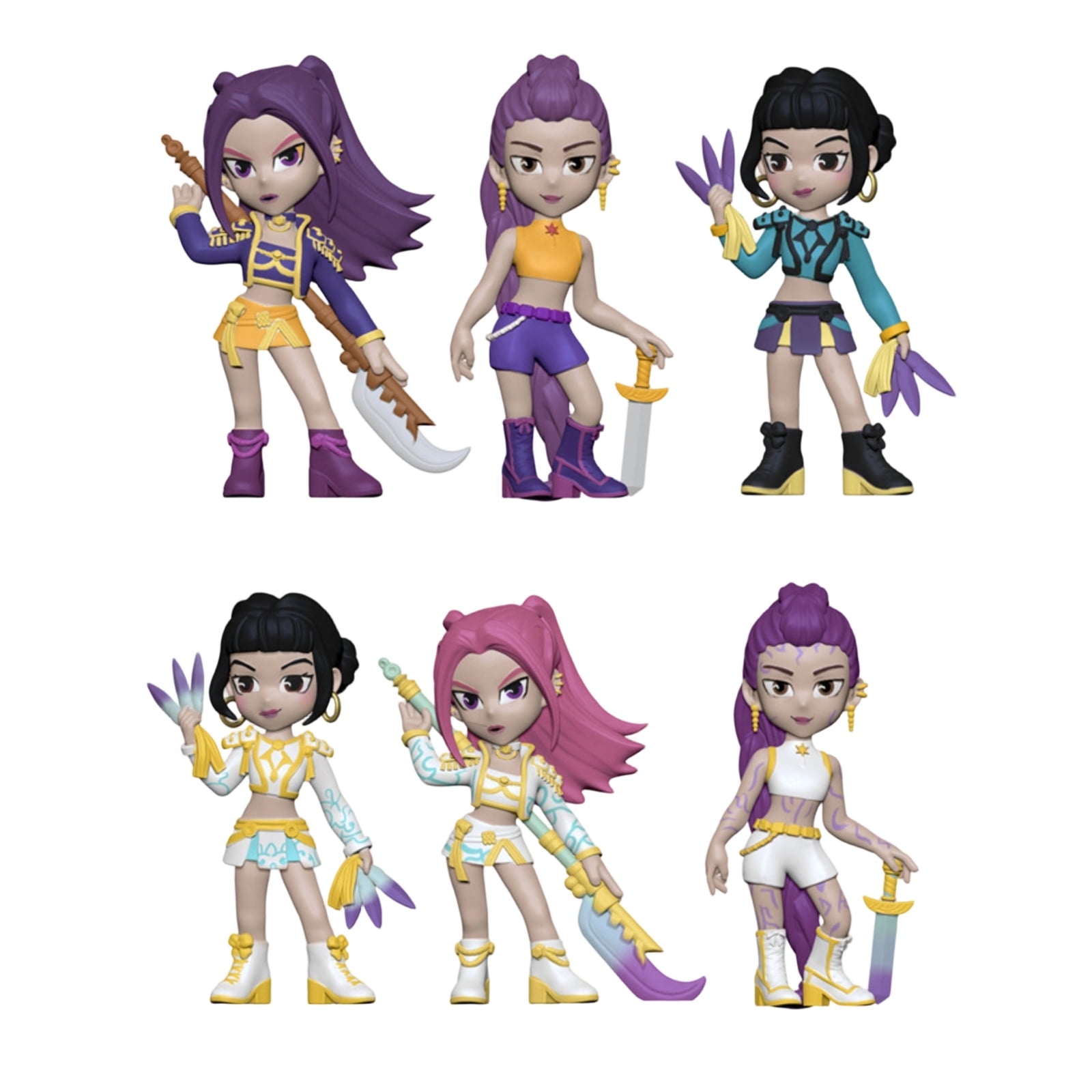 K+POP 6Pcs Doll Toys 6-Pack - 4-Inch Collectable Vinyl Figure - Gift ...