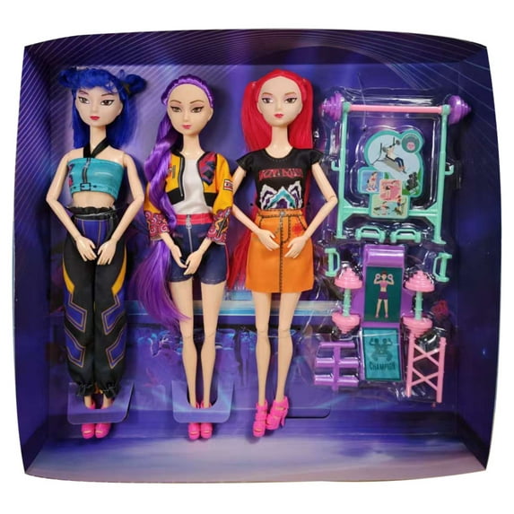 K+POP Action Figures Gift Box- Super Cool K+POP Squad Member Figure ...