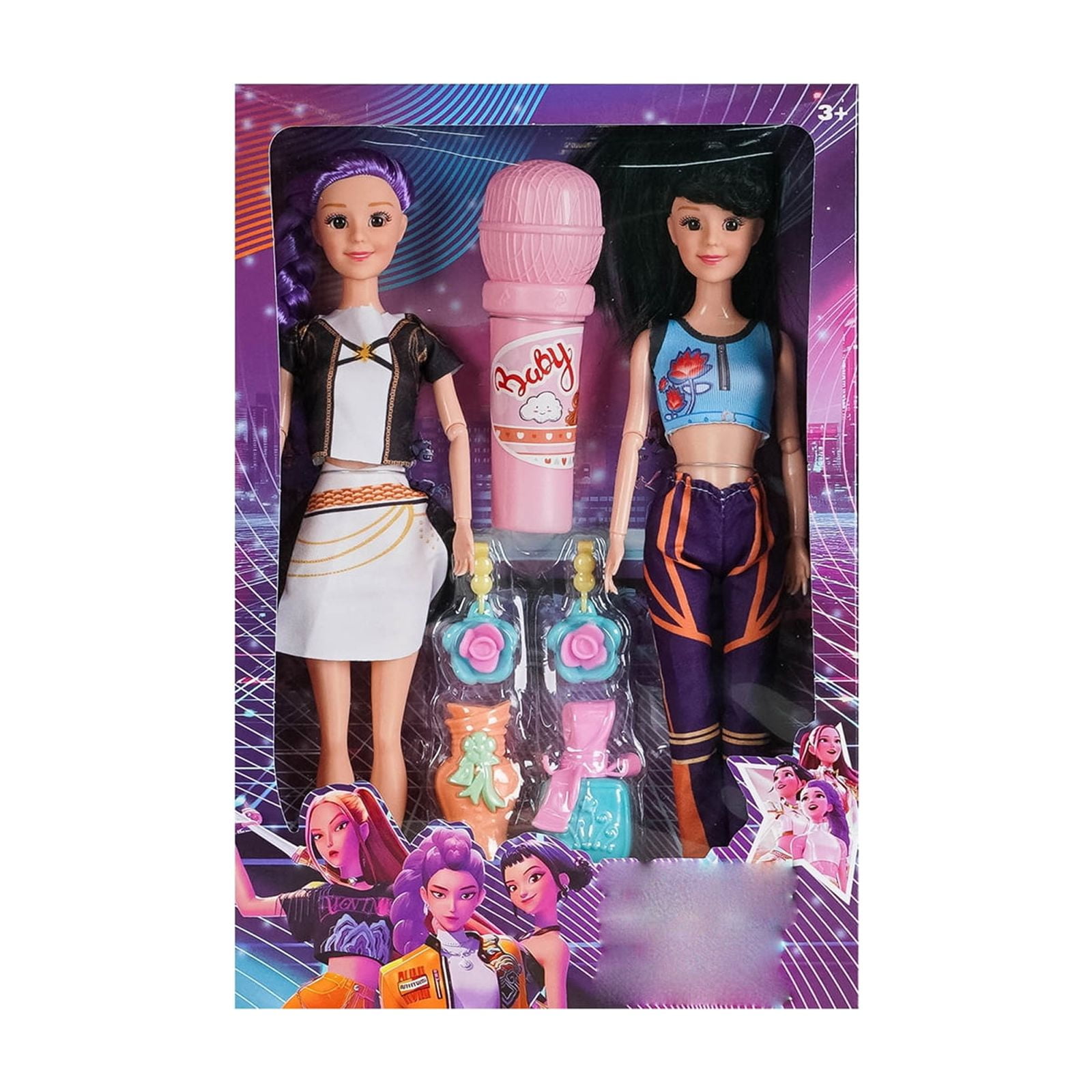 K+POP Action Figures Joint - Movable Dolls, 2 - Piece Set With ...