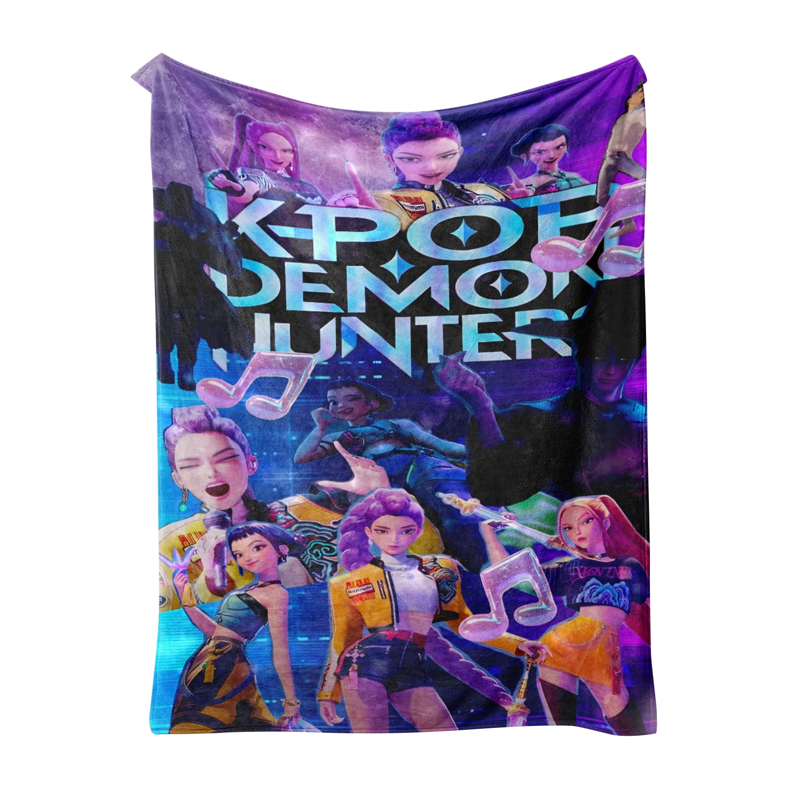 K+POP+D+emon+Hunter 70*100Cm Flannel Blanket Versatile Use As Nap ...