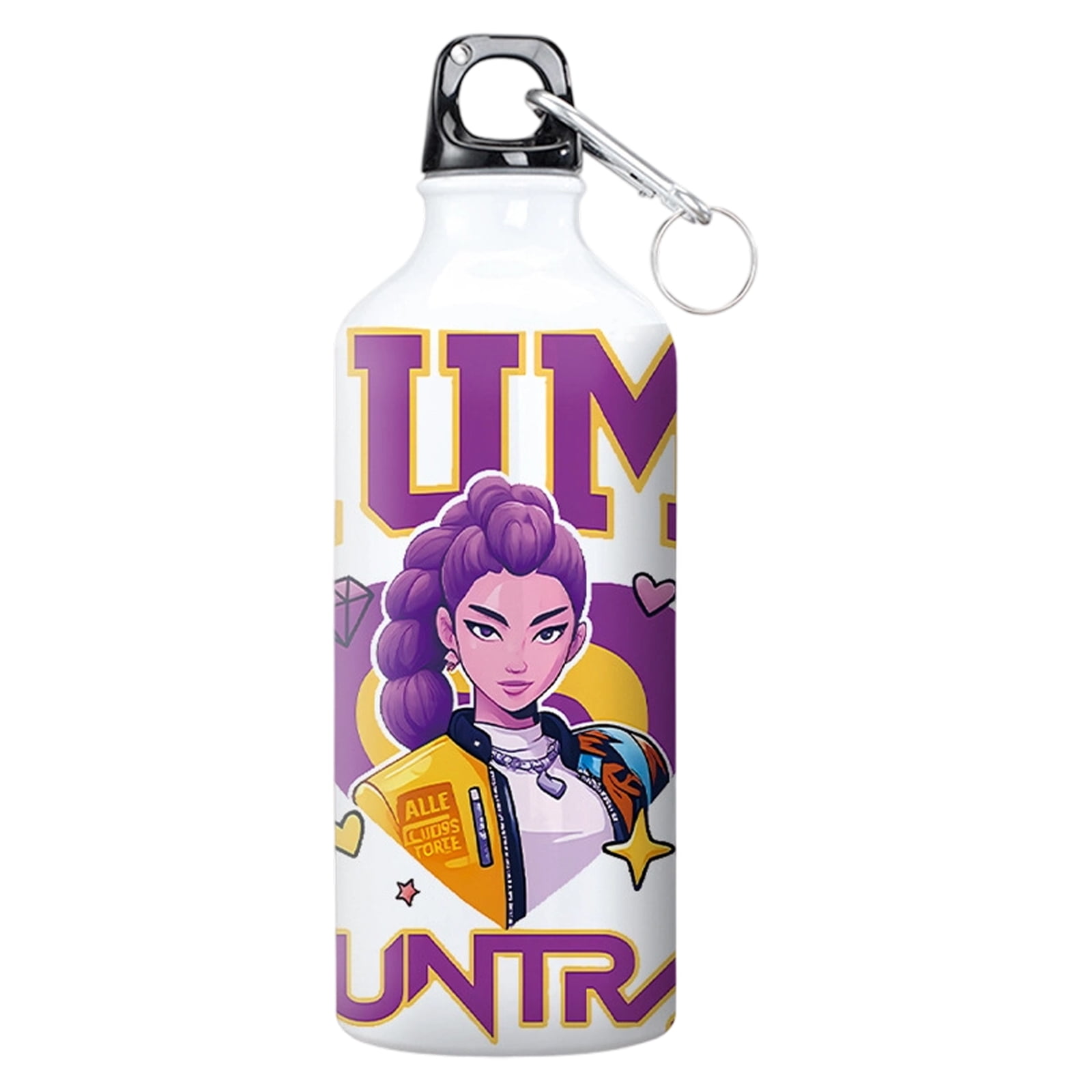 K-POP Demon-Hunter Aluminum Sports Water Kettle with Color Printed Cool ...