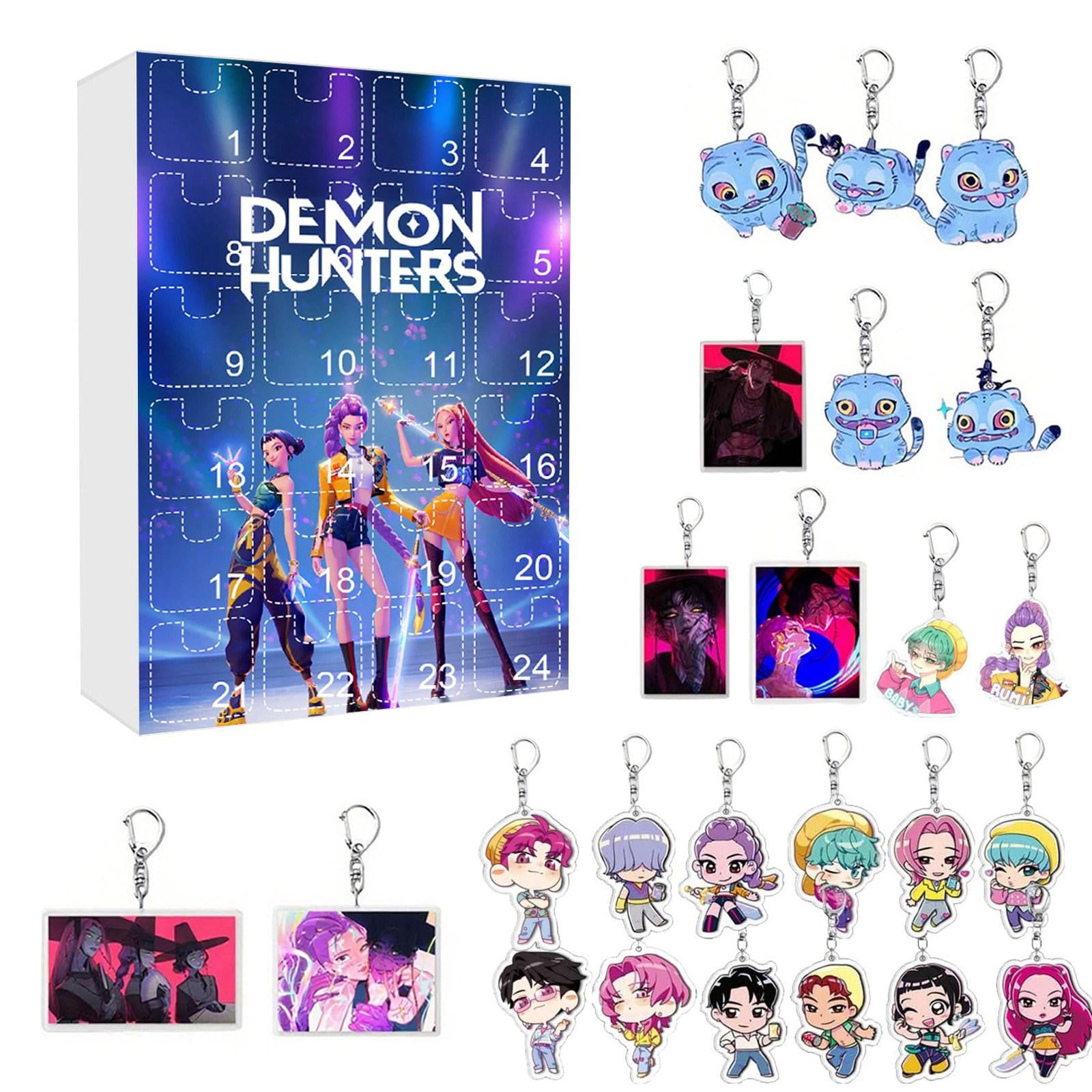 K-POP Demon-Hunter Arrival Calendar with 24 Surprise Collectibles ...