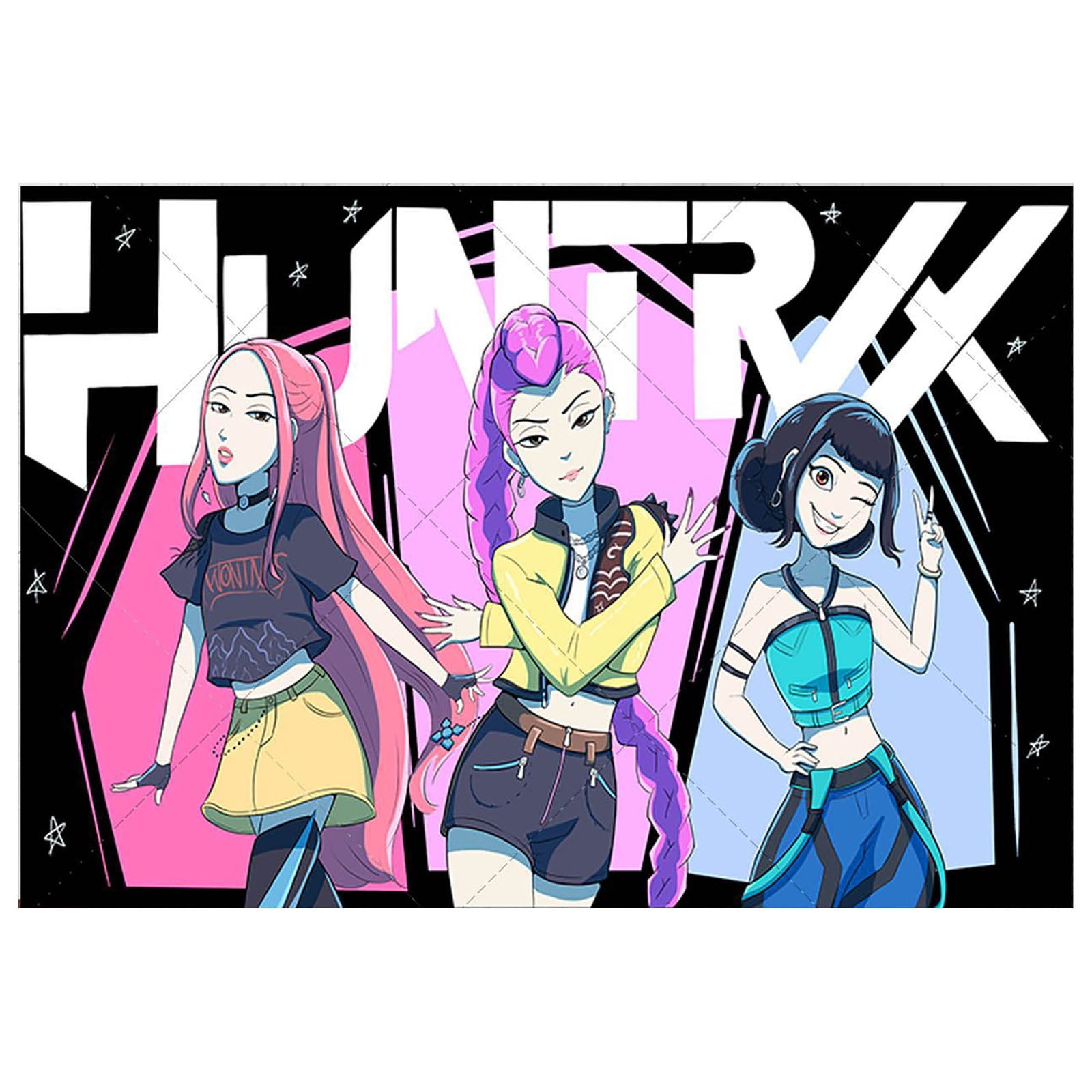 K+POP+Demon+Hunter Banner Party Supplies, Movie Theme Photography ...