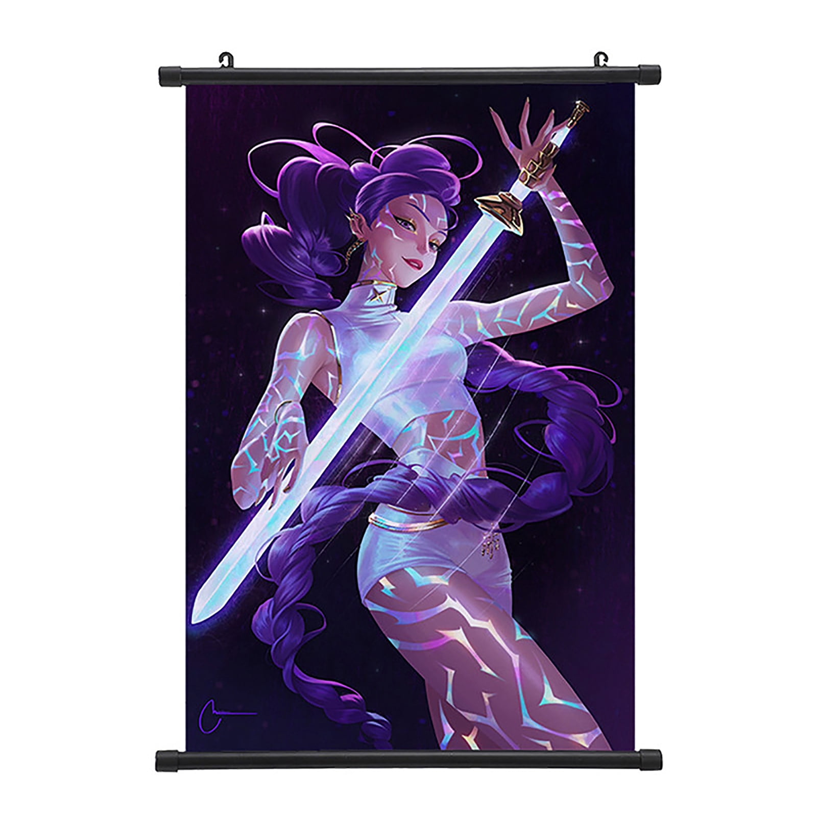 K-POP Demon-Hunter Hanging Scroll Poster Fabric Wall Art 3045Cm, Sturdy ...
