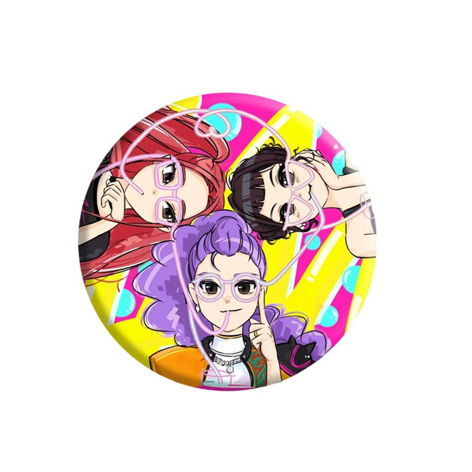 K-POP Demon-Hunter Pin Style Anime Character Metal Badges Brooches ...