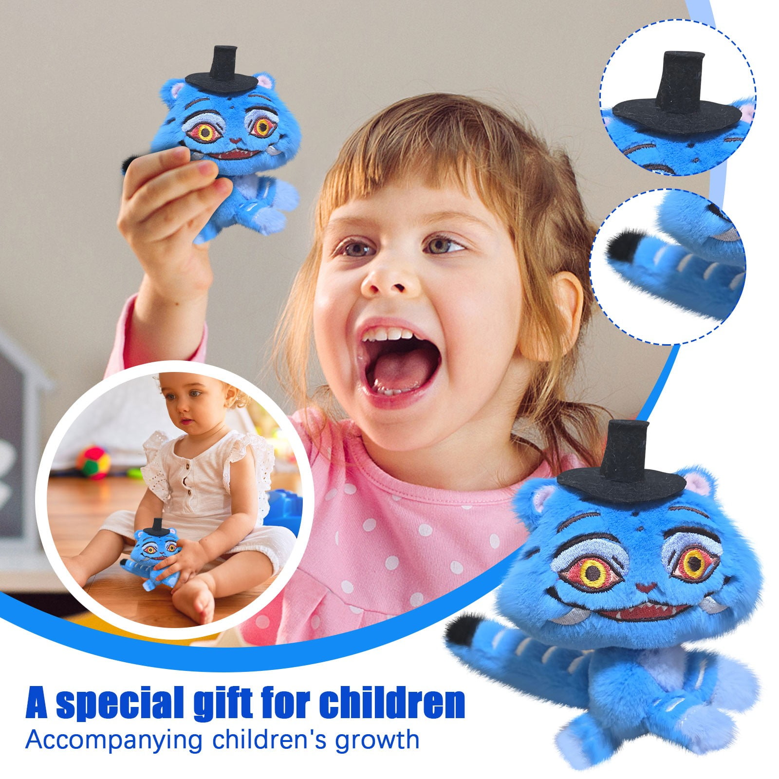 K-POP Demon Hunters Derpy Tiger Plush - 5.9 Inch Plush Doll -Soft Cute ...