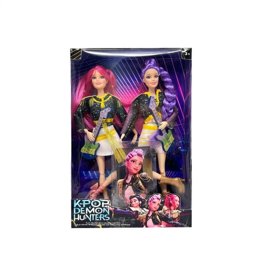 K+POP+Hunter Action Figure with LED Lights & Music, K POP Poseable Doll ...