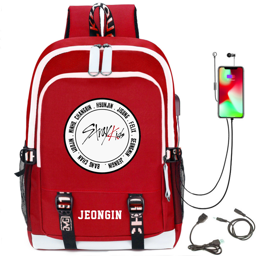 K-POP boy group JYP popular new group stray kids peripheral school bag ...