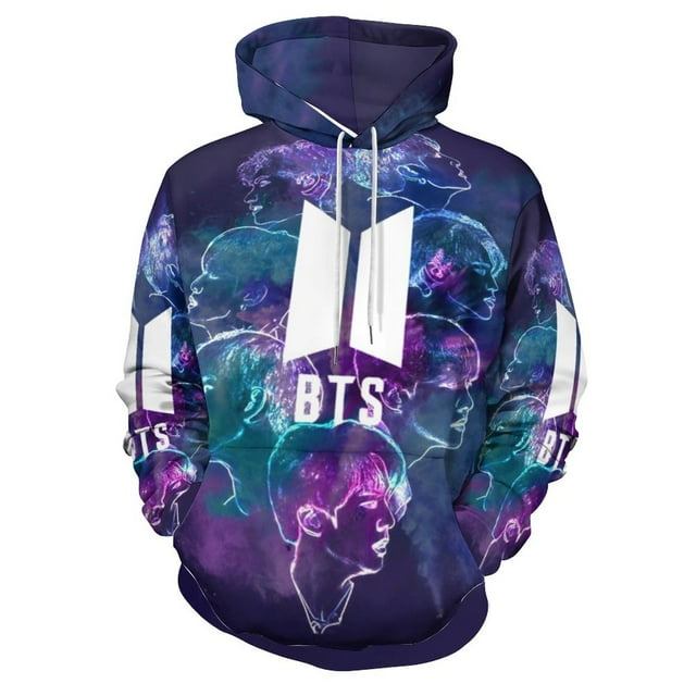 K-Pop BTS 3D Hoodie Love Yourself World Tour Jimin Suga V Jungkook ...