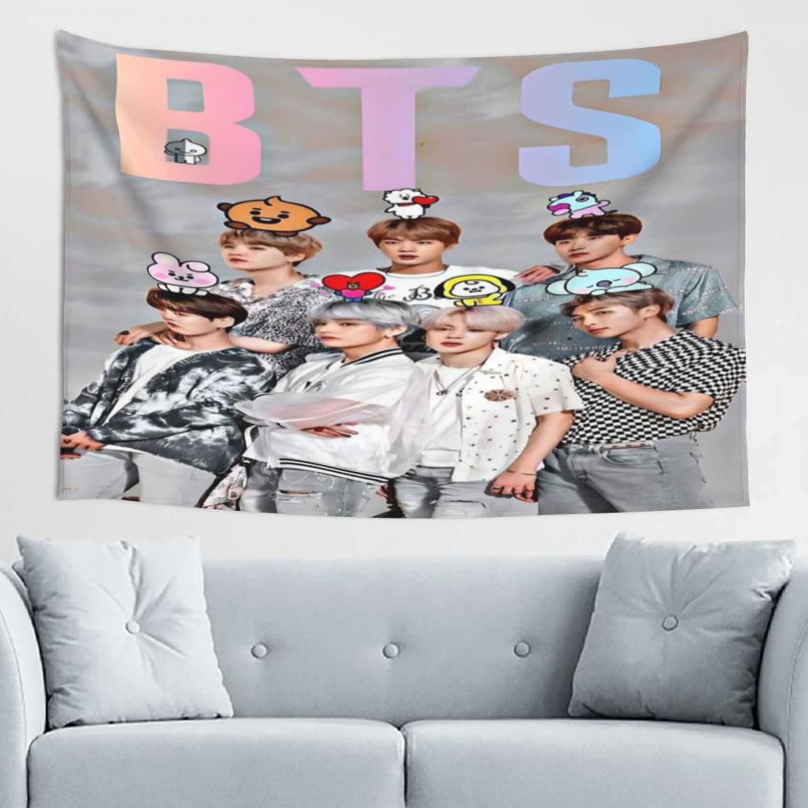 K-Pop BTS Tapestry, Aesthetic Tapestries Wall Hanging for Bedroom ...