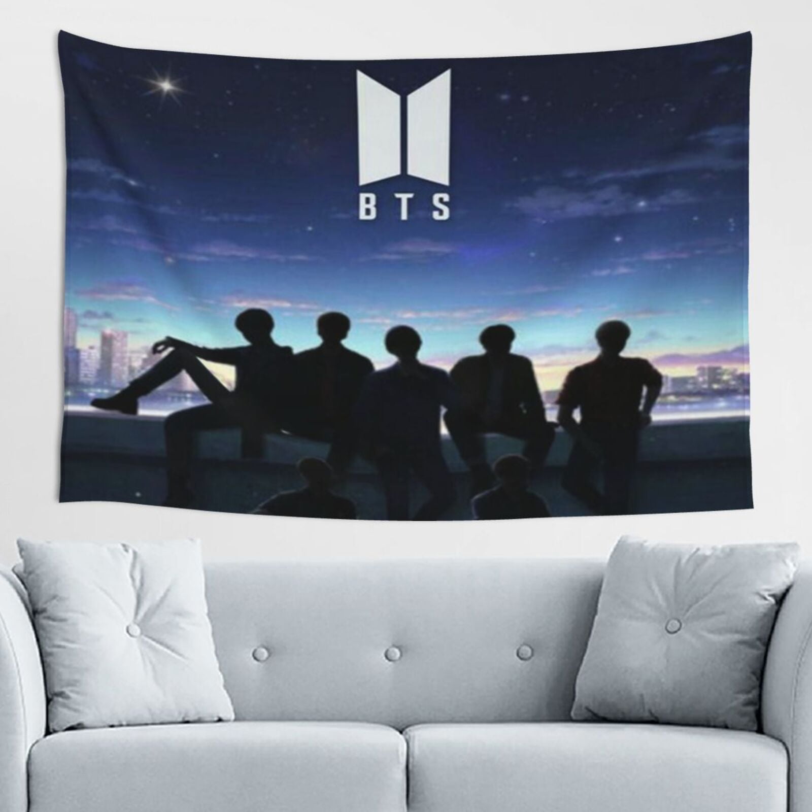 K-Pop BTS Tapestry, Aesthetic Tapestries Wall Hanging for Bedroom ...