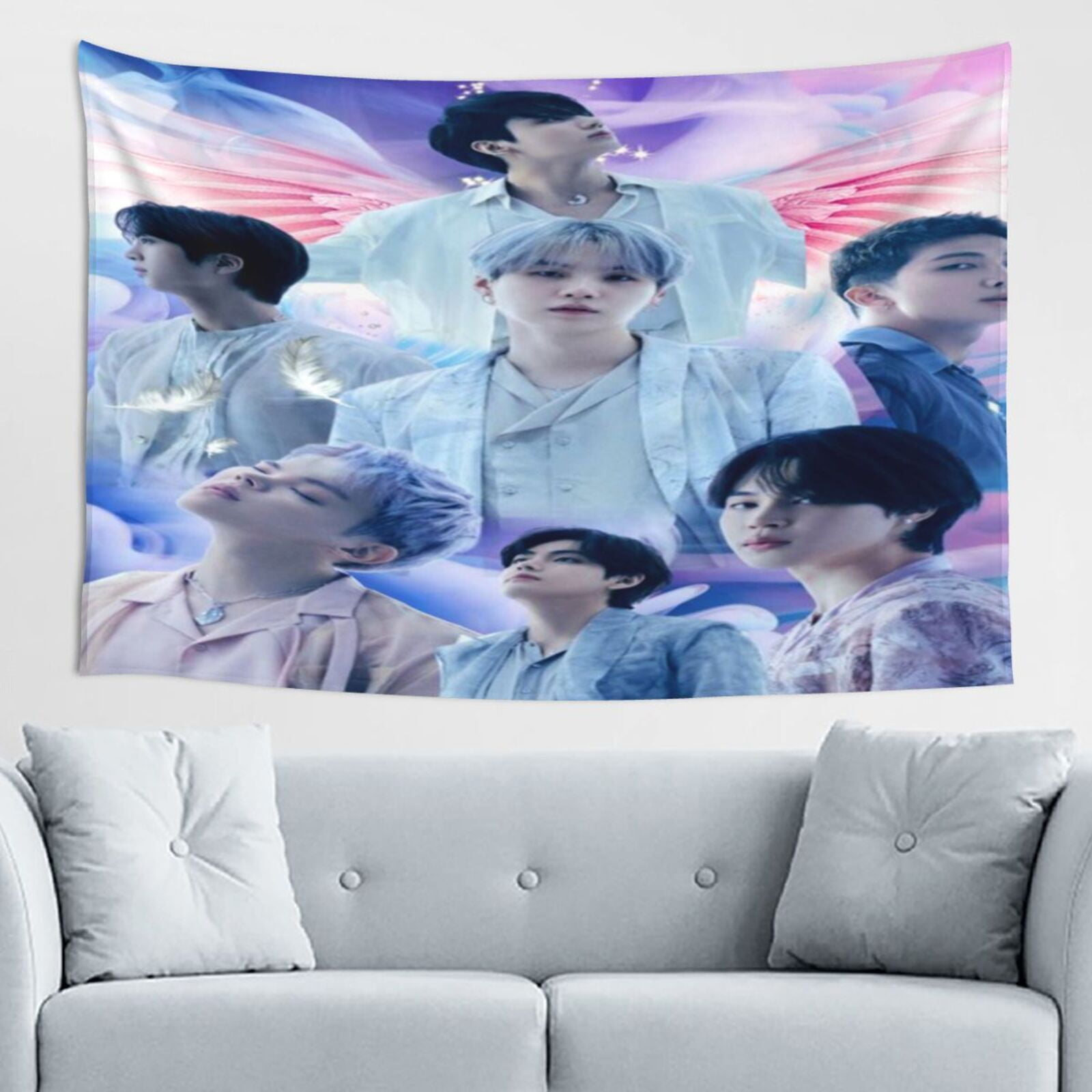 K-Pop BTS Tapestry, Aesthetic Tapestries Wall Hanging for Bedroom ...