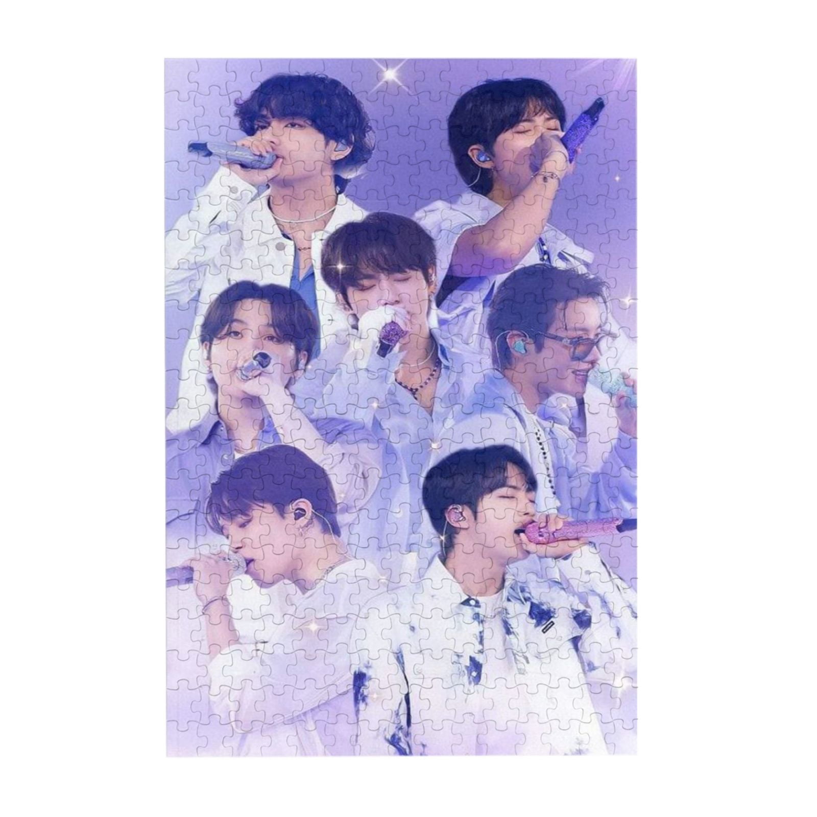 K-Pop BTS Wooden Jigsaw Puzzle - 300 Piece Jungkook Suga V RM Jigsaw ...