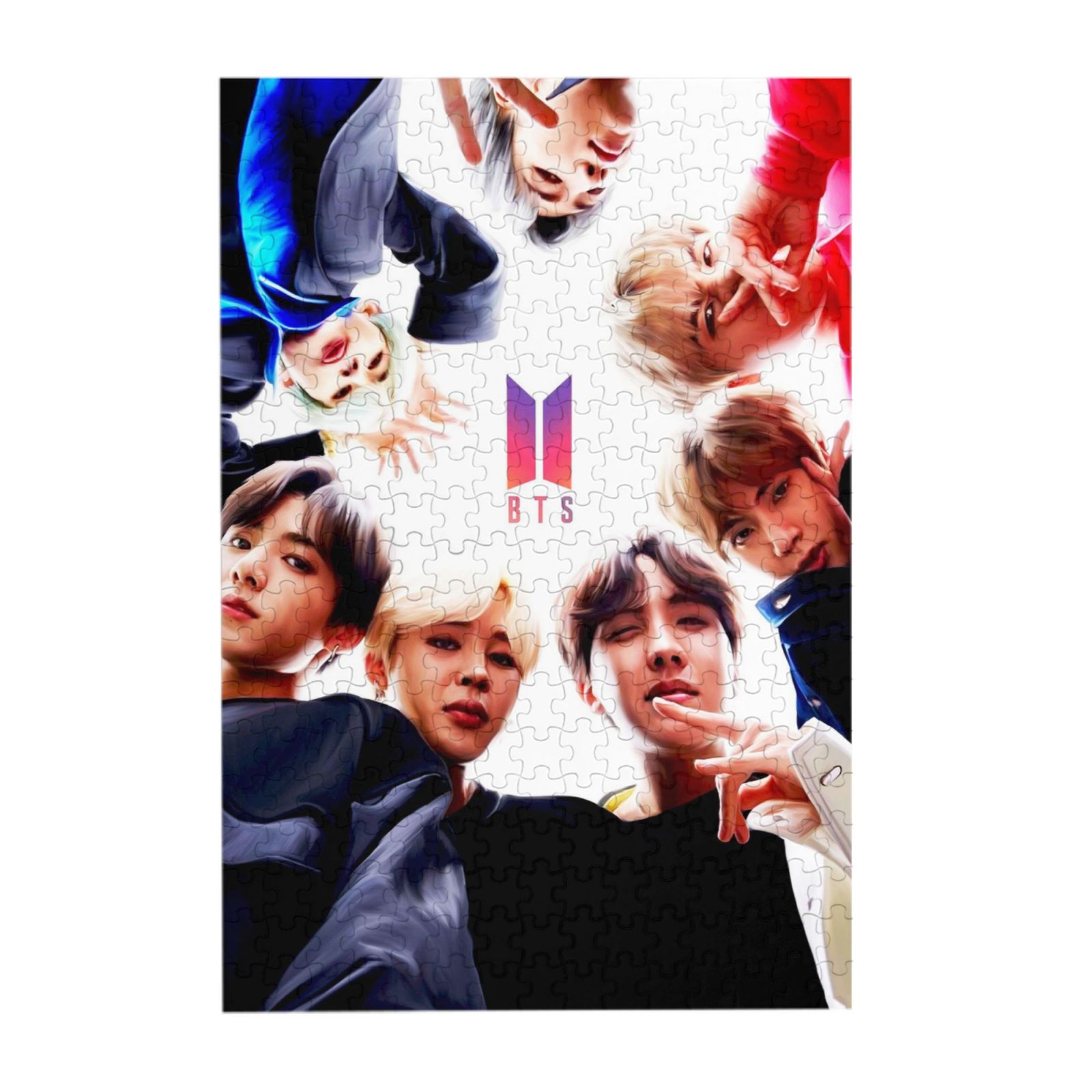 K-Pop BTS Wooden Jigsaw Puzzle - 300 Piece Jungkook Suga V RM Jigsaw ...