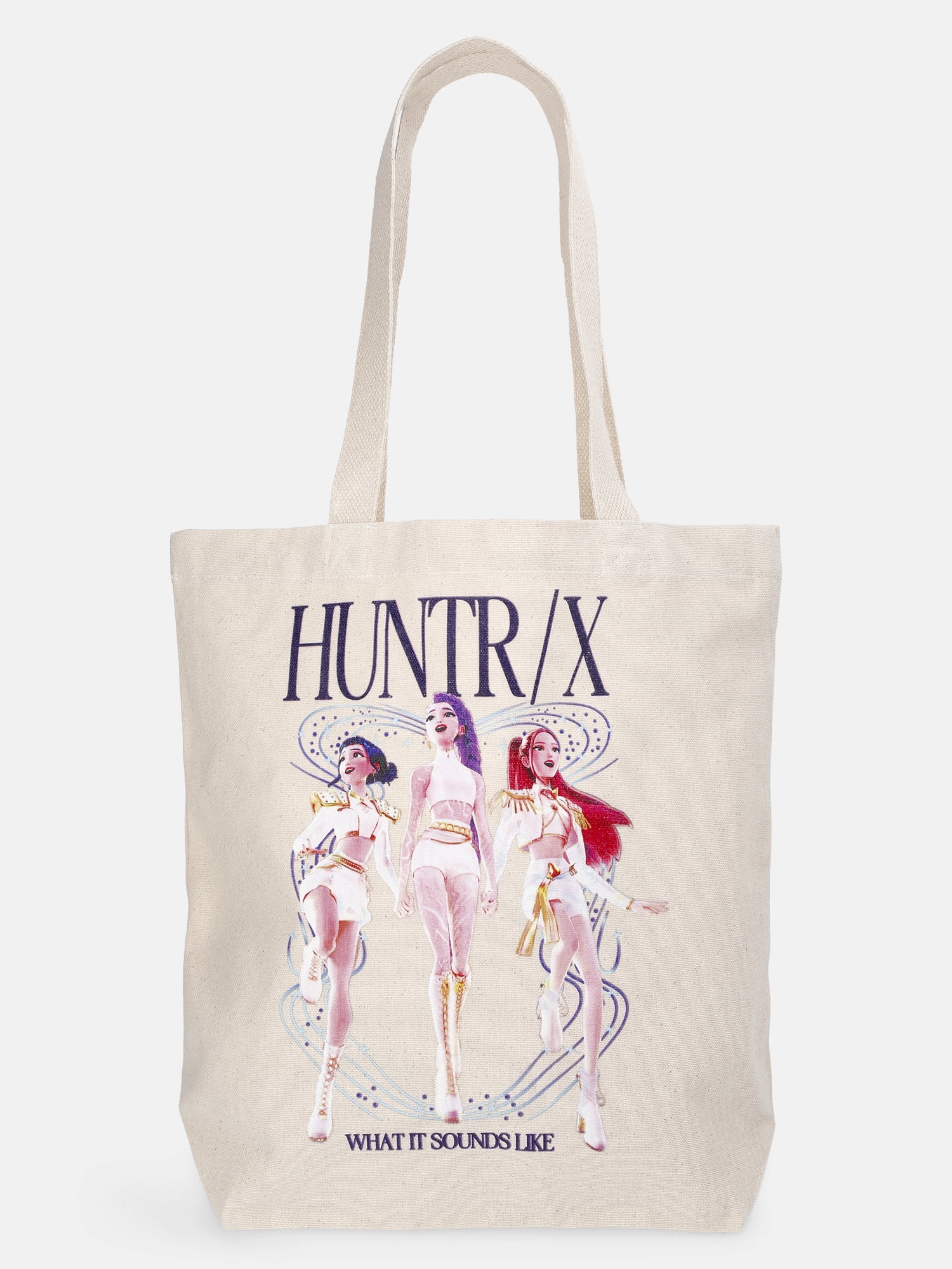 KPop Demon Hunters Women's Golden Huntrix 13.5" Tote Bag, Natural ...