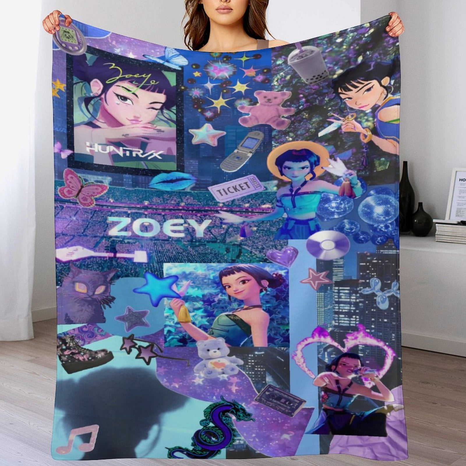 K-Pop Demon Hunters (222)Blanket Lunch break camping cooling blanket ...