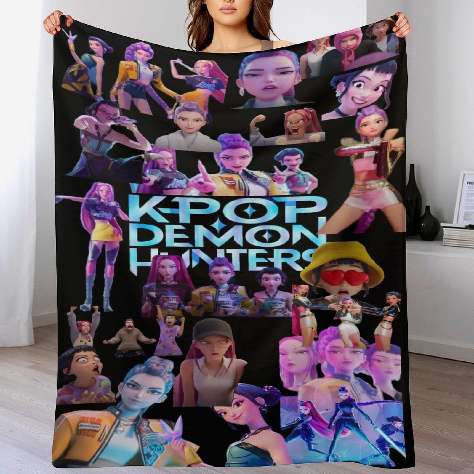 K-Pop Demon Hunters (382)Blanket Lunch break camping cooling blanket beach picnic 60"x80 ...