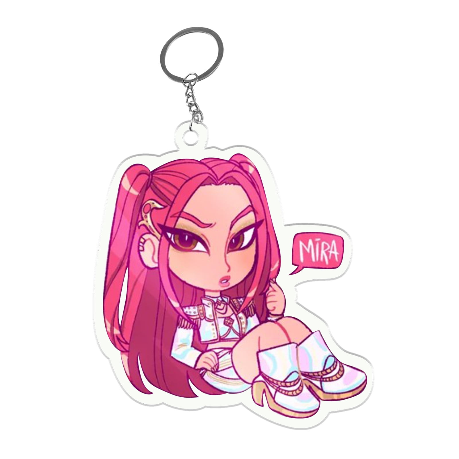K-Pop Demon-Hunters Acrylic Keychain Pendant With Cute Cartoon ...