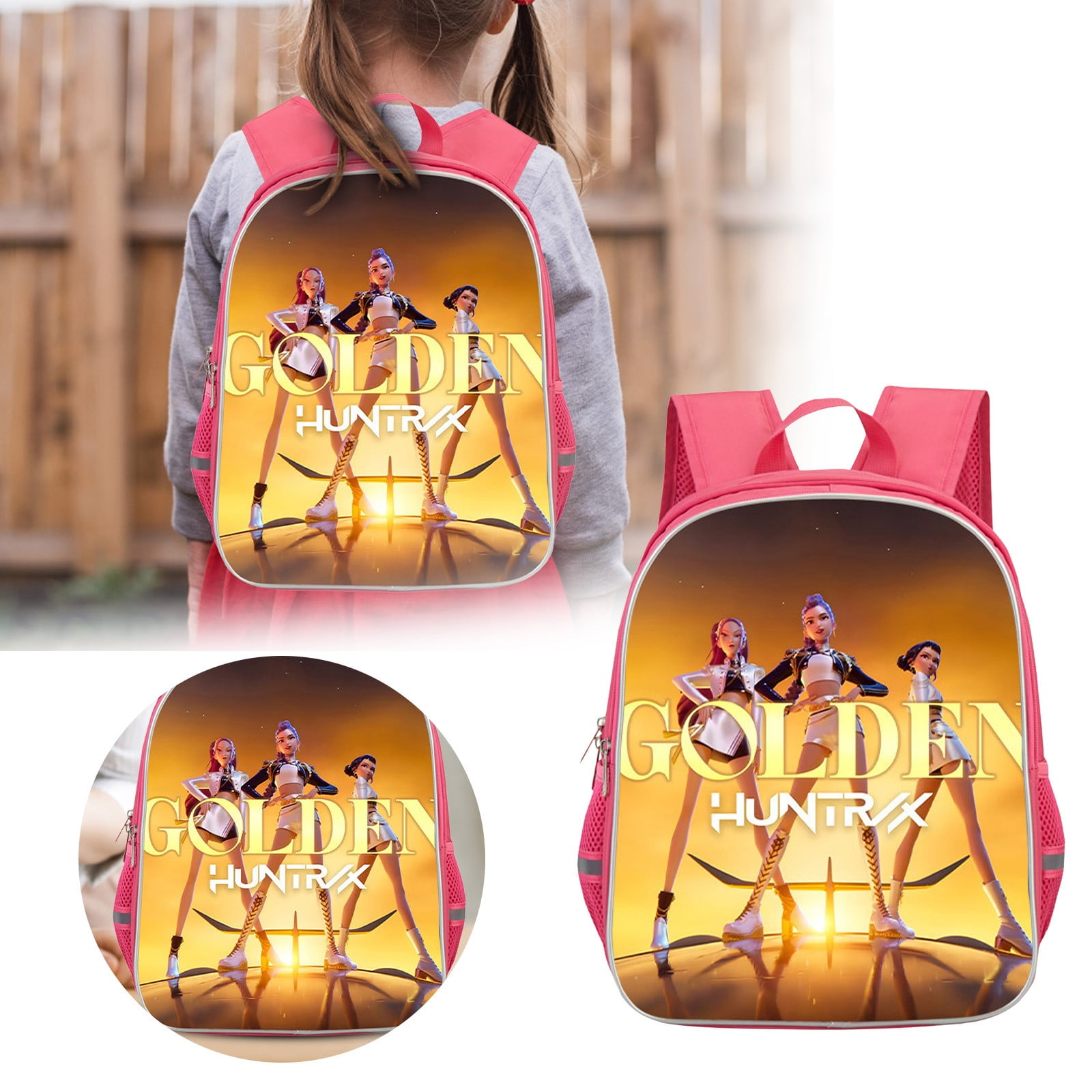 K-Pop Demon Hunters Backpack High Definition Printed Large Capacity ...
