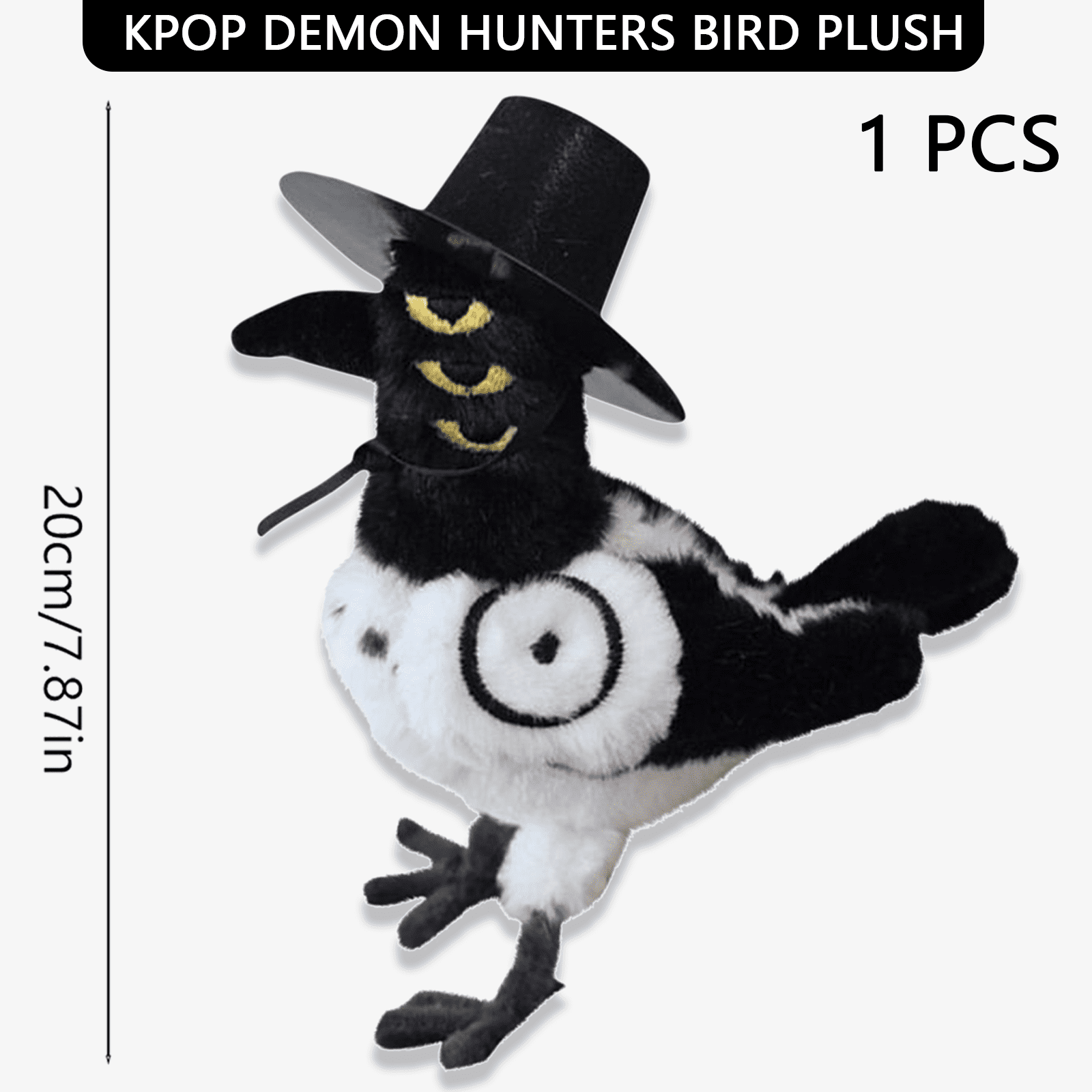 K-Pop Demon Hunters Bird 7.87 Inch Cute Anime Toy Plushies Collectible ...