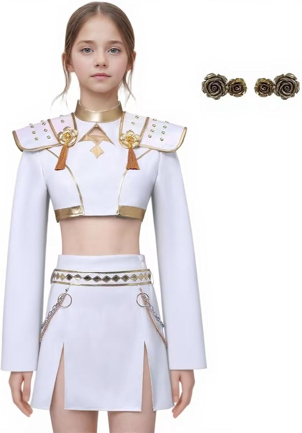 K-Pop Demon Hunters Costume for Girls Kids Cosplay Rumi/Zoey/Mira Costume Halloween Costumes ...