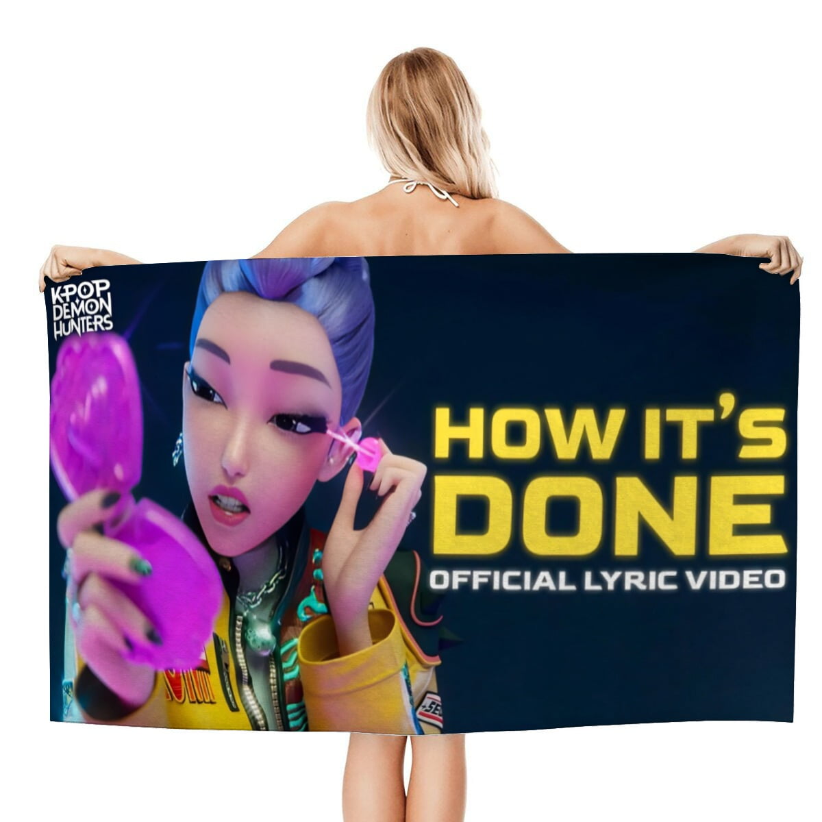 K-Pop Demon Hunters Gifts Beach Towel for Women Girl Or Boys Birthday Inspired Fan Bath Outdoor ...