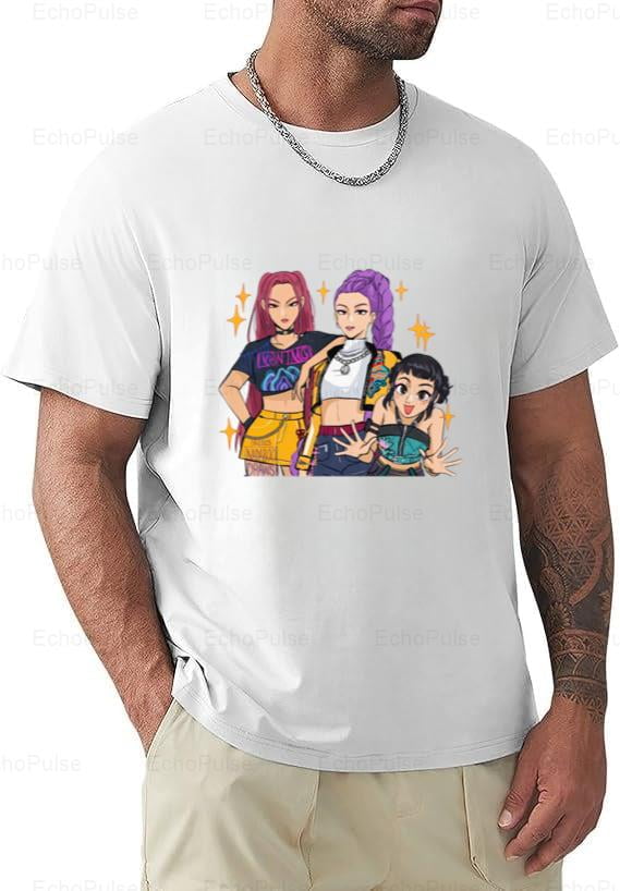 K-Pop Demon Hunters Huntrix Drawing Zoey Rumi Mira Fan Art Unisex T ...