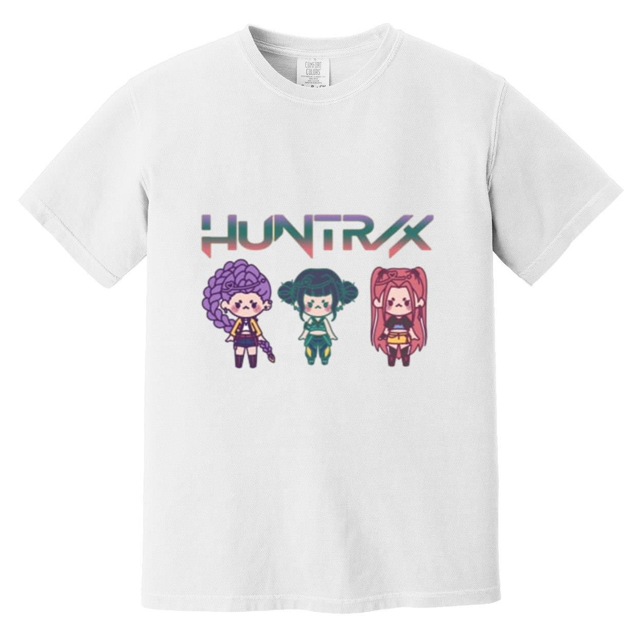 K-Pop Demon Hunters Huntrix Zoey Rumi Mira Chibi Art Comfort Color T ...