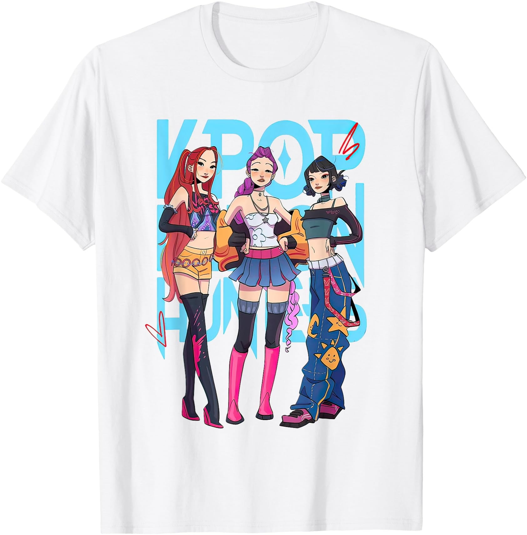 K-Pop Demon Hunters Team Officially Licensed T-Shirt, Ver 1 - Walmart.com