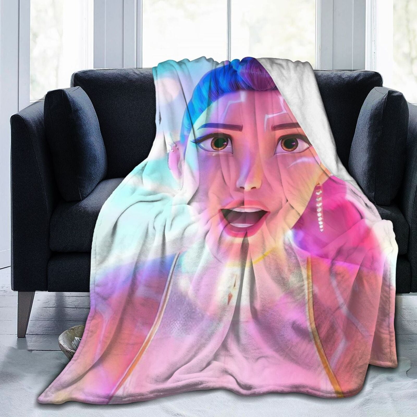 K-Pop Demon Hunters Throw Blanket,Soft Cozy Sofa Blanket Decorative ...