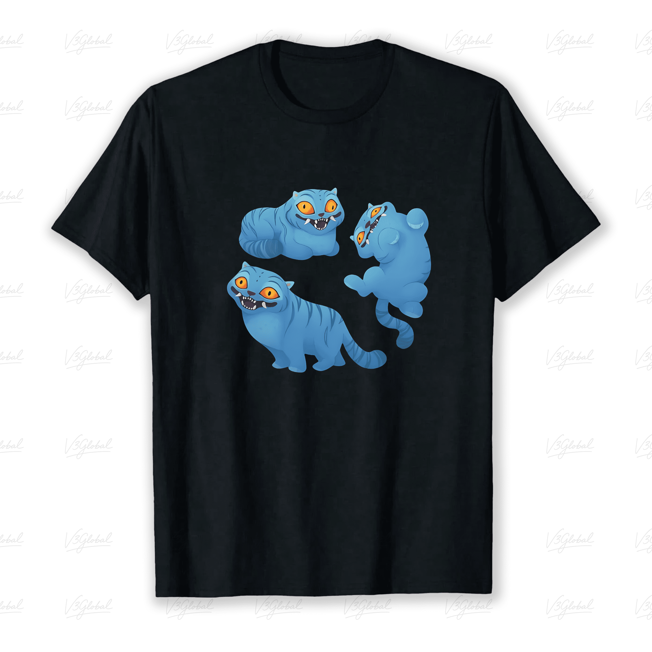 K-Pop Demon Hunters Tiger Fan Merch Cute Animal Gift Graphic Unisex T ...