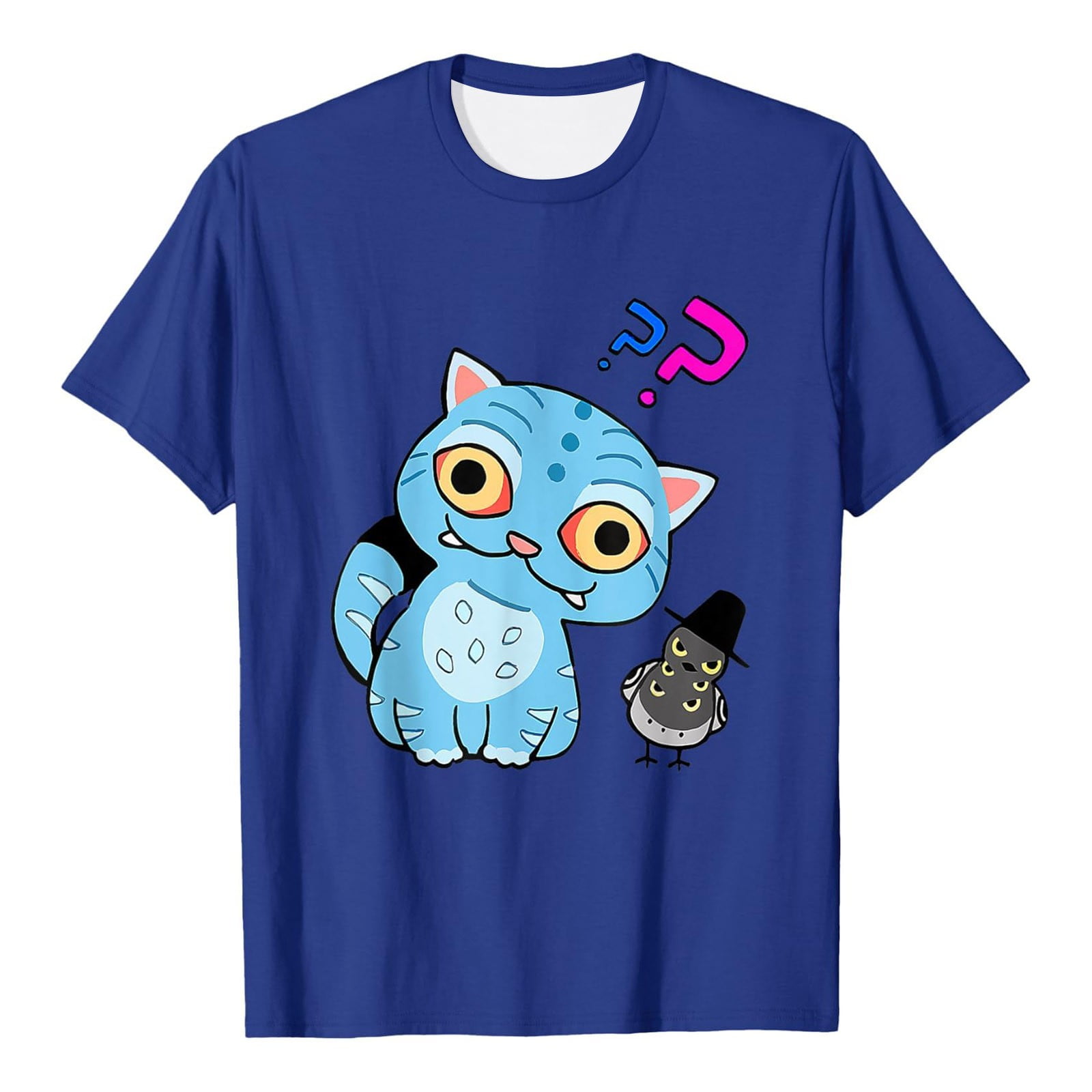 K-Pop Demon Hunters Tiger Graphic Men's T Shirt Casual Wear Relaxed Fit Round Neck Tee ...