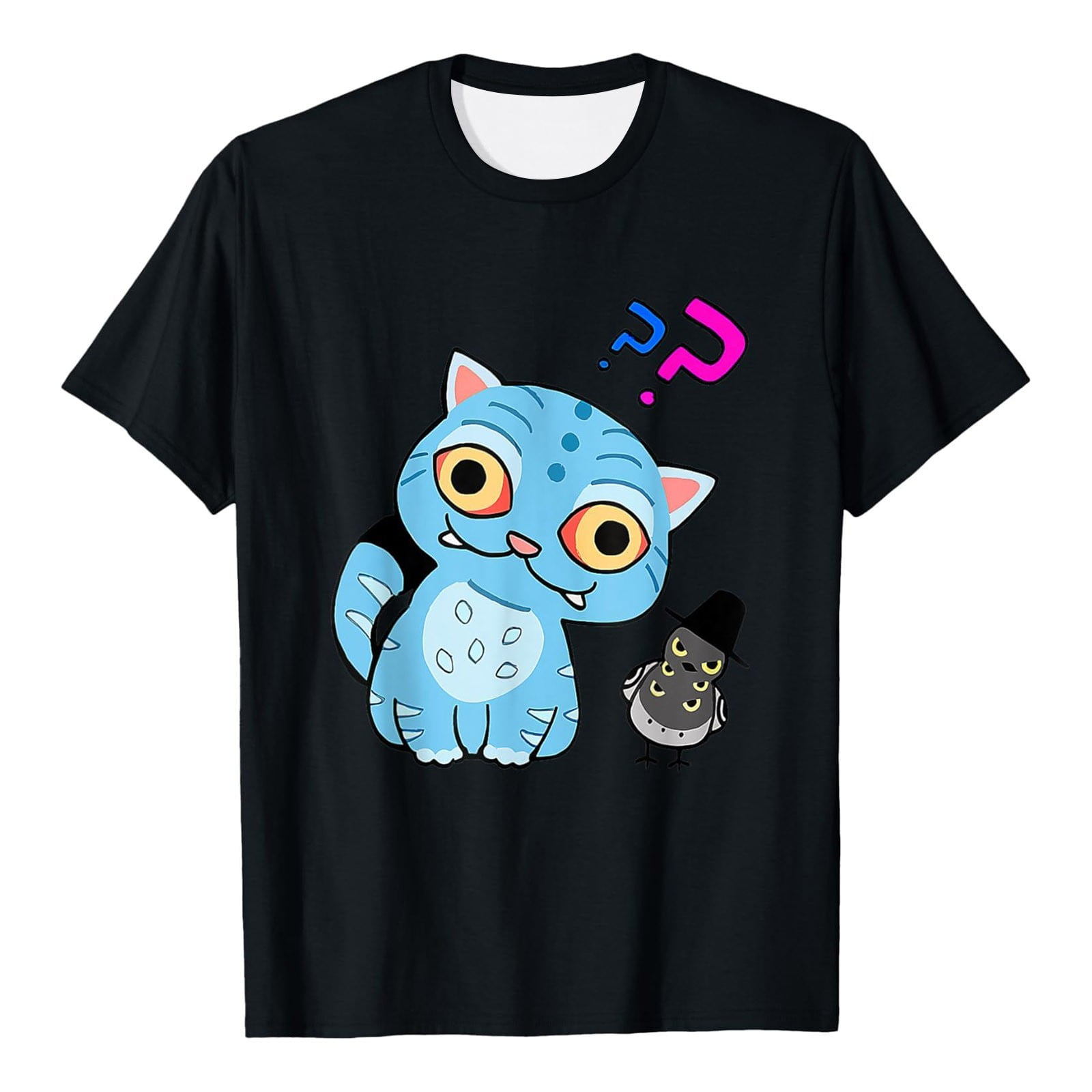 K-Pop Demon Hunters Tiger Graphic Men's T Shirt Casual Wear Relaxed Fit Round Neck Tee ...