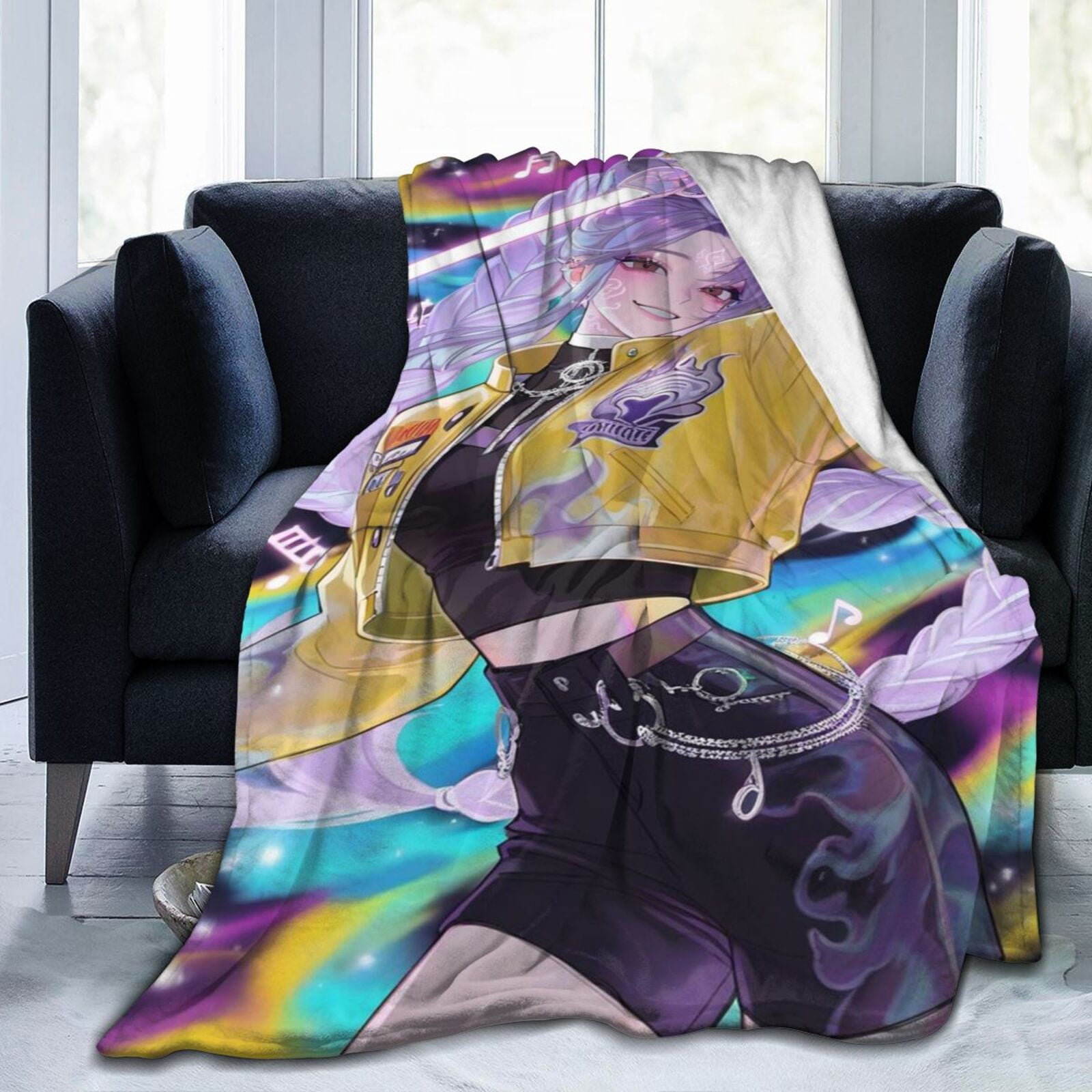K-Pop Demon Slayer Hunters Blanket – Soft Flannel Throw Blanket with ...